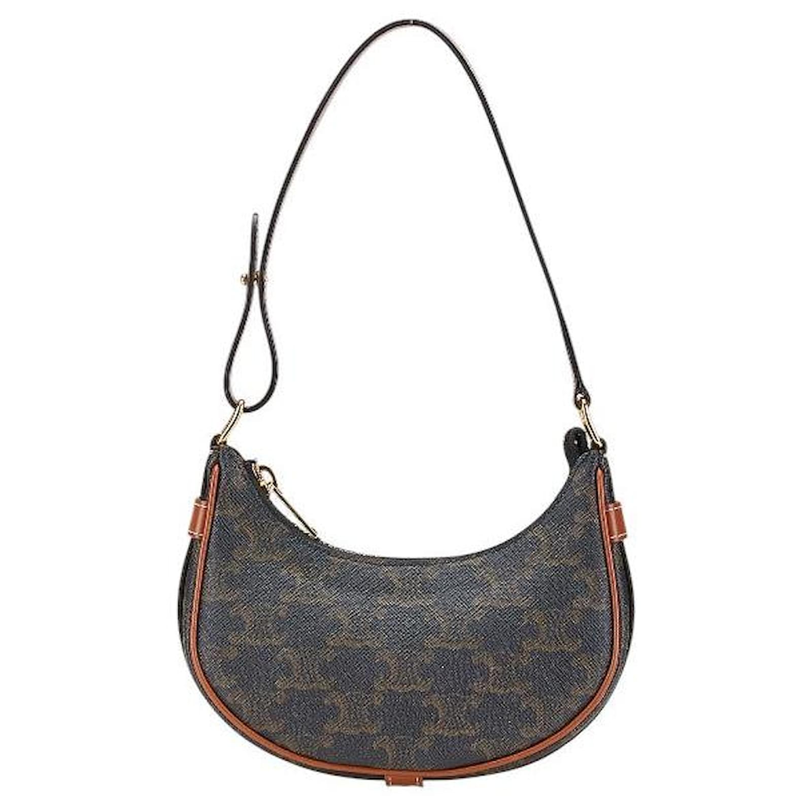 Céline Celine Triomphe Mini Ava PVC Leather Shoulder Bag Brown ref ...