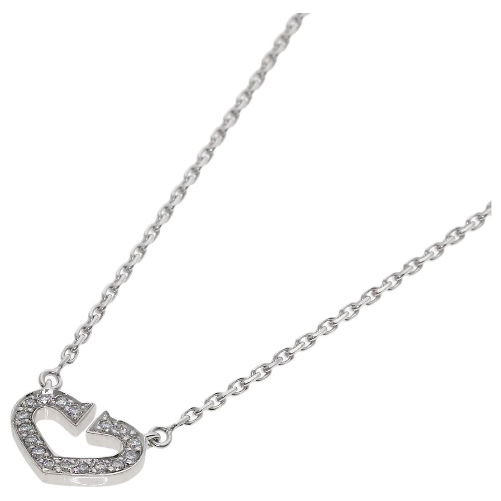 Cartier C heart Silvery White gold ref.2368102 - Joli Closet