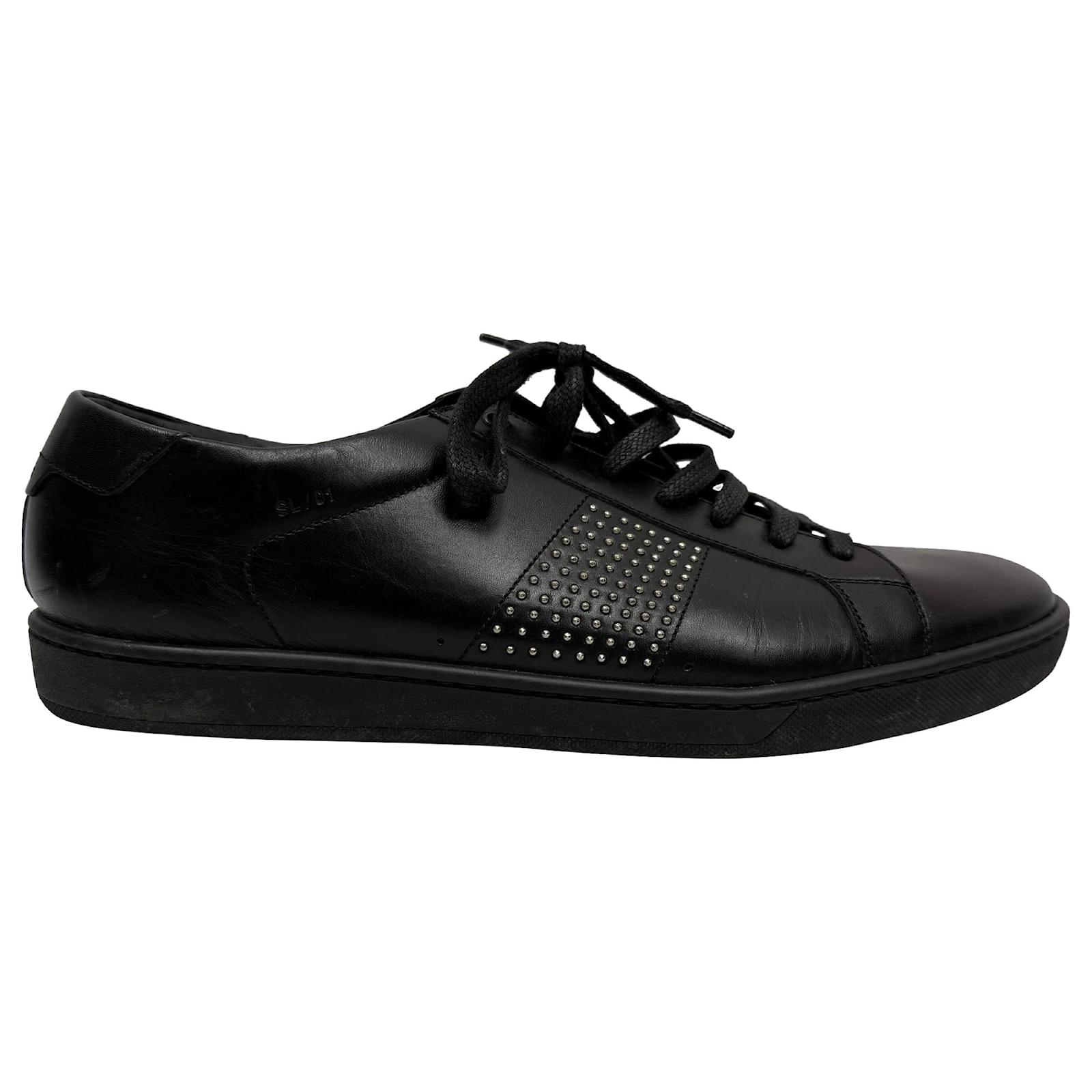 Saint Laurent Studded Low-Top Sneakers in Black Leather ref.2369701 ...