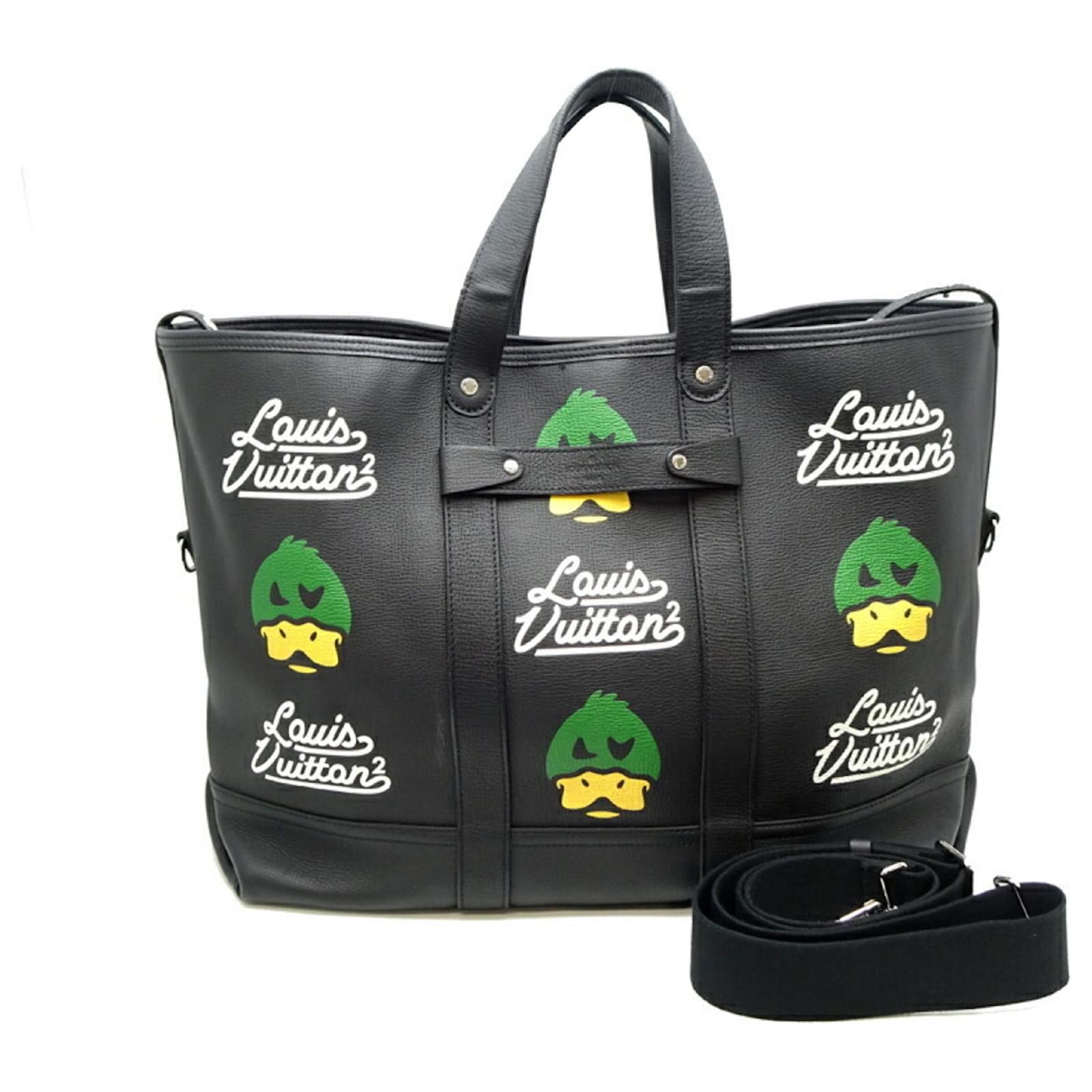 Louis Vuitton Trolley Tote NIGO Collaboration Shoulder Bag Black ...