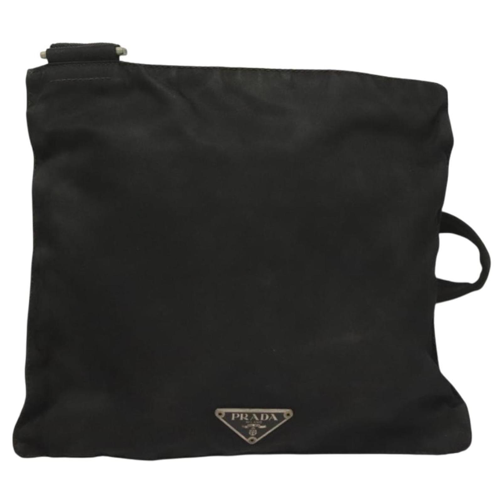Prada Triangle Logo Black Nylon ref.JC2372426 (Sold) - Joli Closet