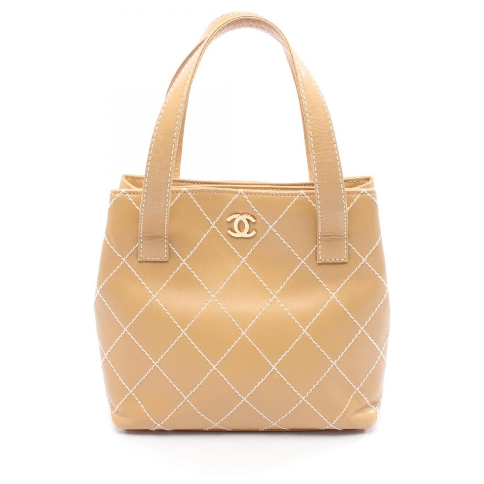 Chanel Wild Stitch Tote Bag Brown Leather ref.2376591 - Joli Closet