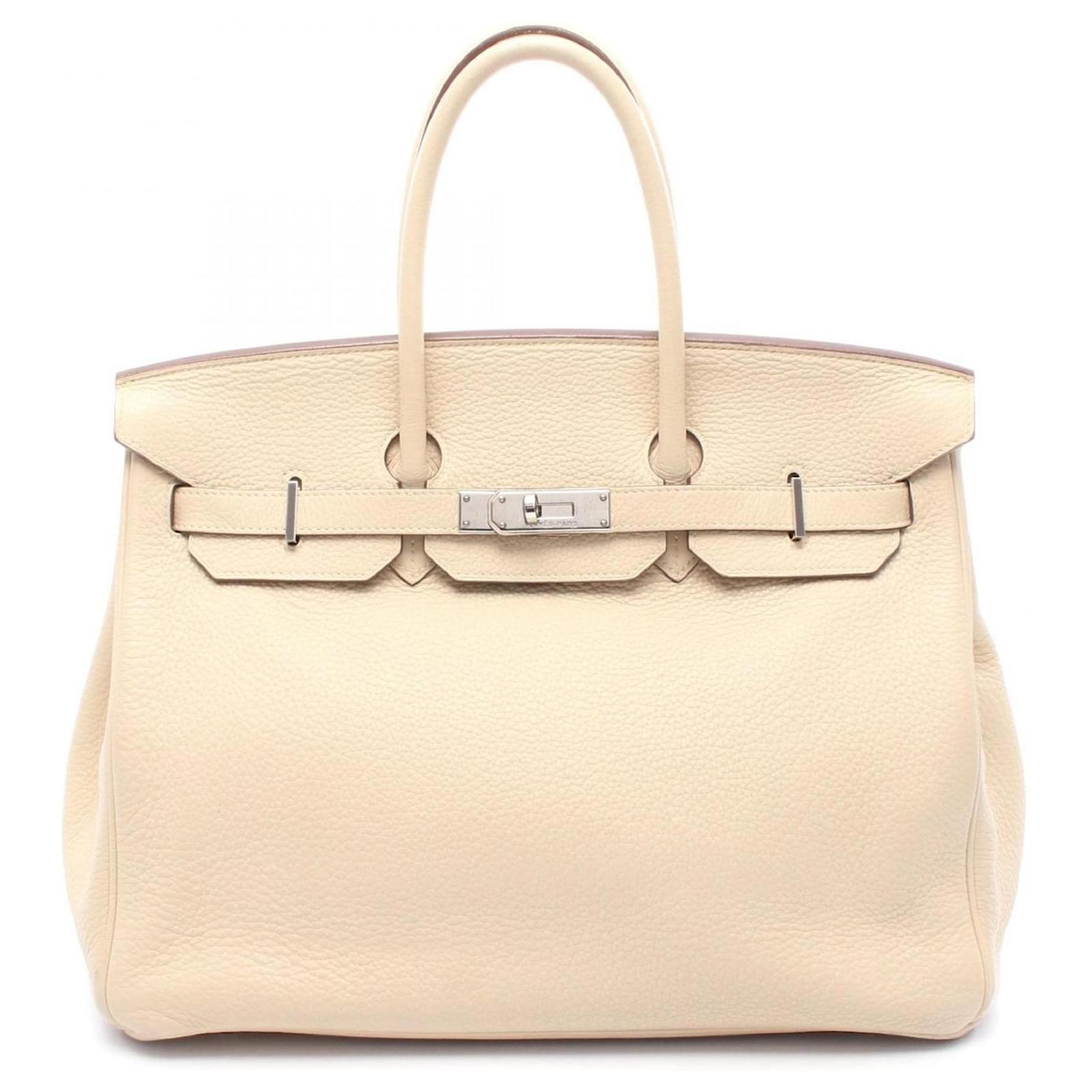 Hermès Birkin 35 Cream Leather ref.2378535 - Joli Closet