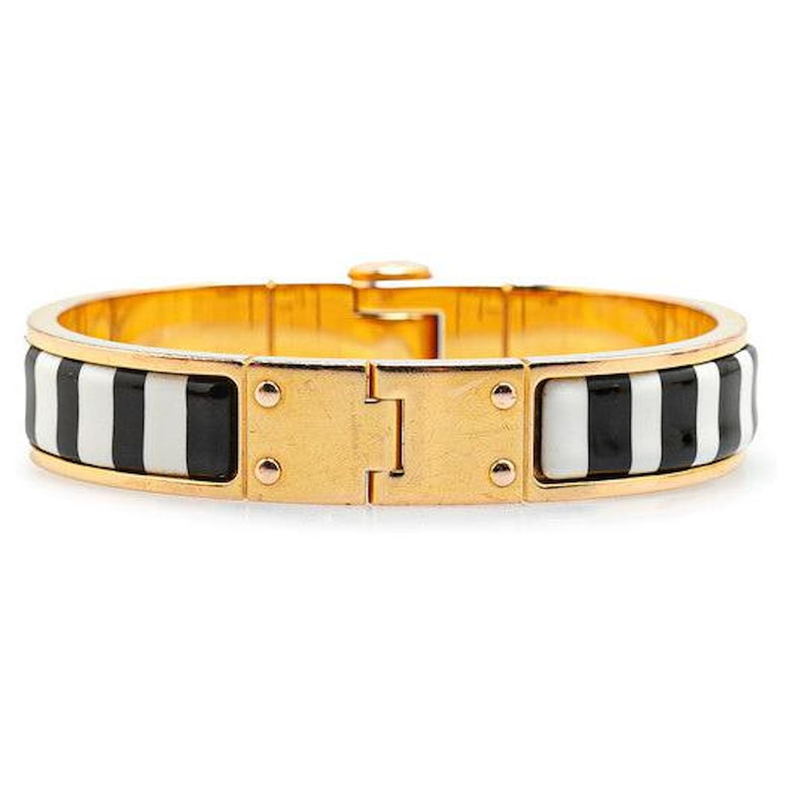Hermès Hermes Chaine d'Ancre Email Bracelet Golden Metal Gold-plated ...