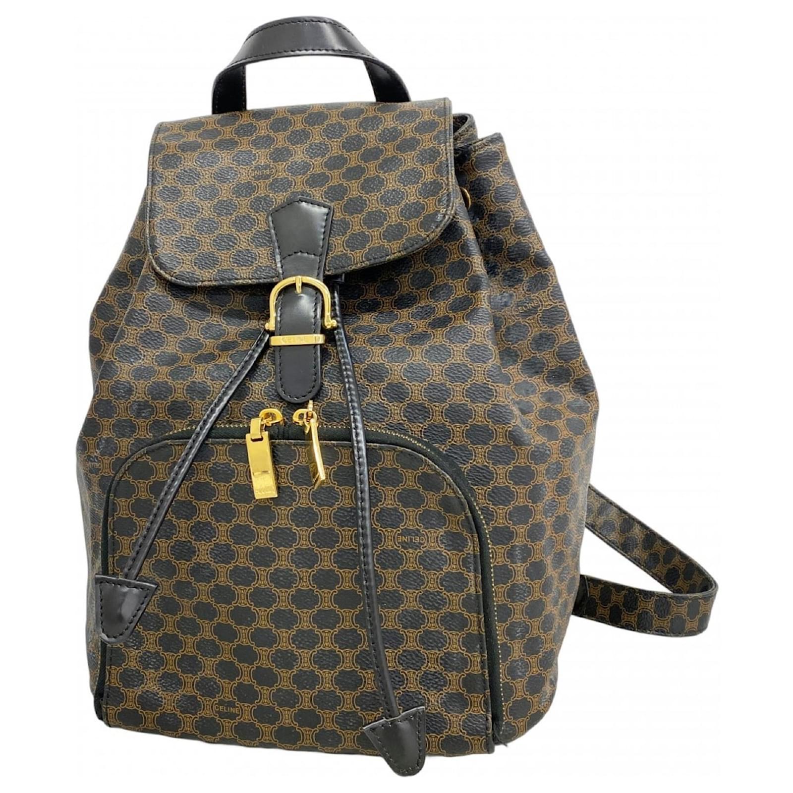Céline Celine Black Backpack Plastic ref.2391166 - Joli Closet