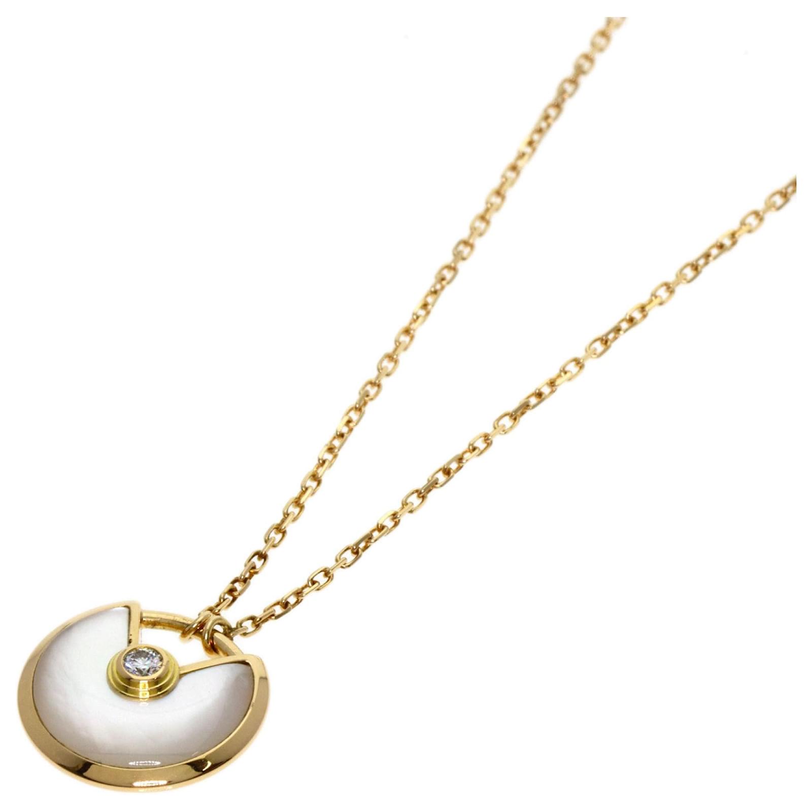 Cartier Amulet XS Shell and Diamond Necklace Yellow ref.2391263 - Joli ...