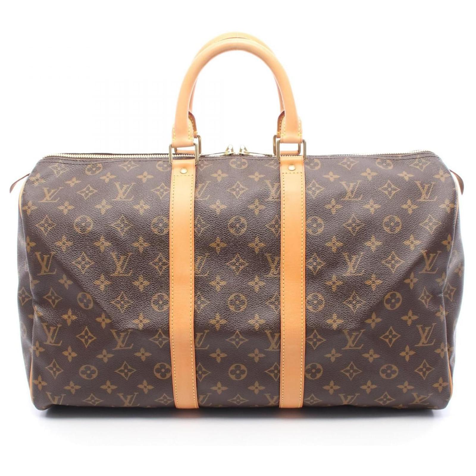 Louis Vuitton Keepall 45 Monogram Boston Bag Brown Cloth ref.2395808 ...