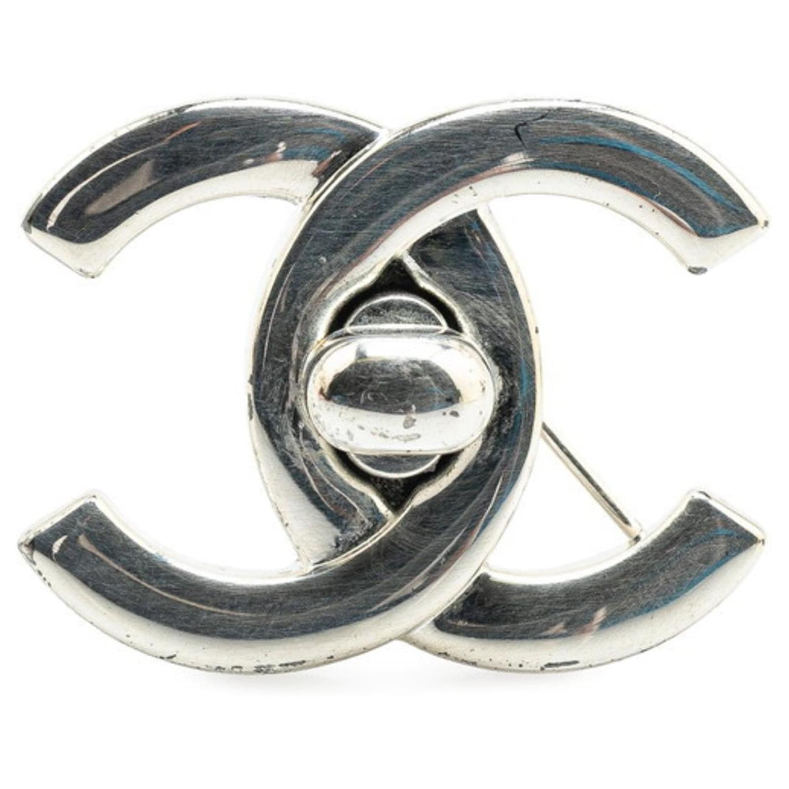 Chanel Coco Mark Silvery Metal ref.2408494 - Joli Closet