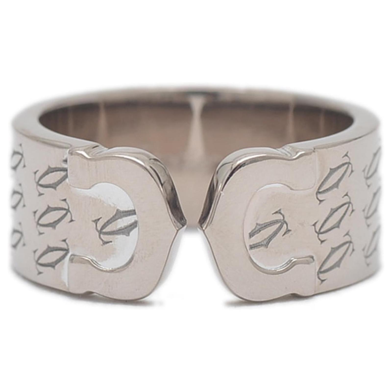 Cartier 2C C2 Silvery White gold ref.2410157 - Joli Closet