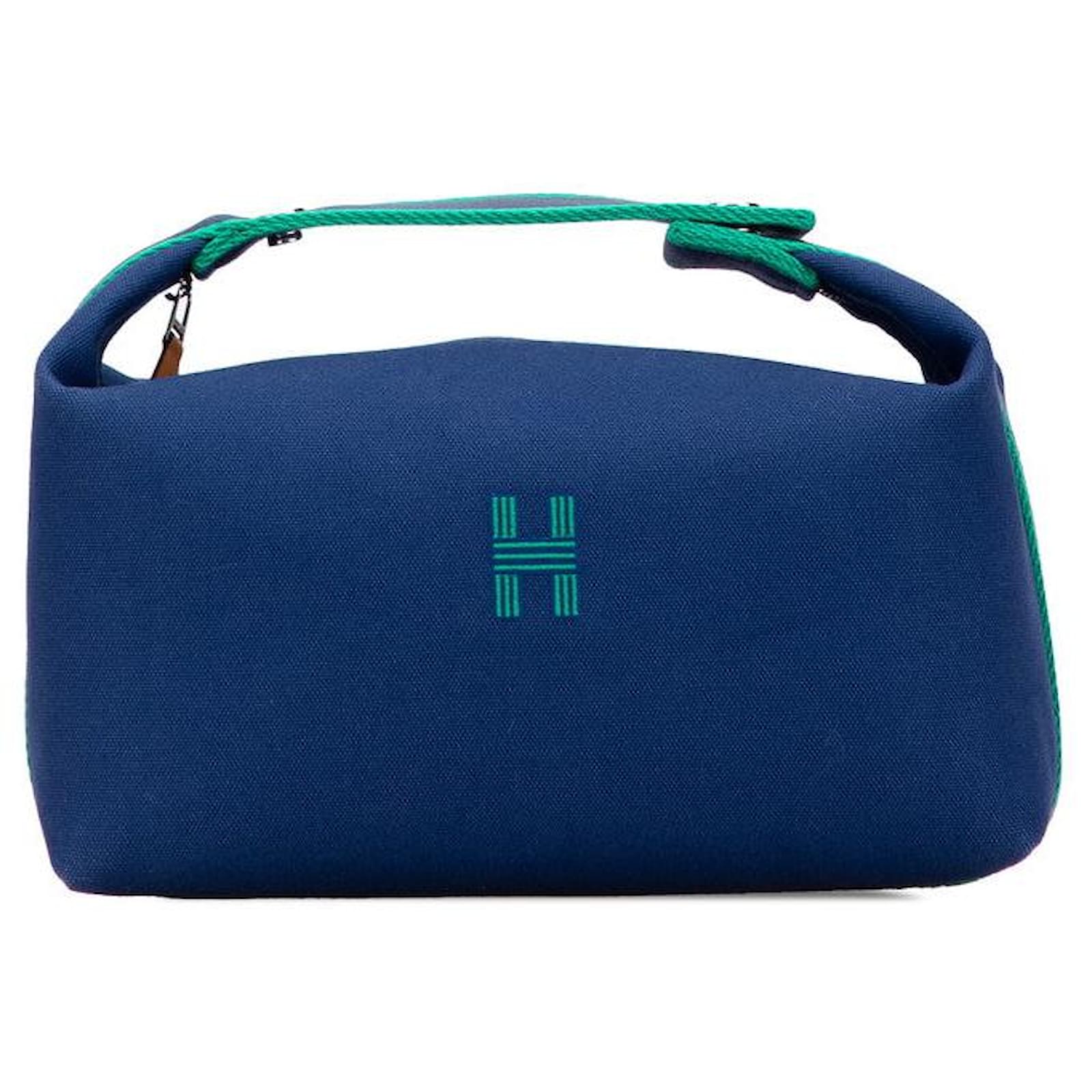 Hermès Hermes Bride a Brac Canvas Handbag Blue Cloth ref.2412637 - Joli ...