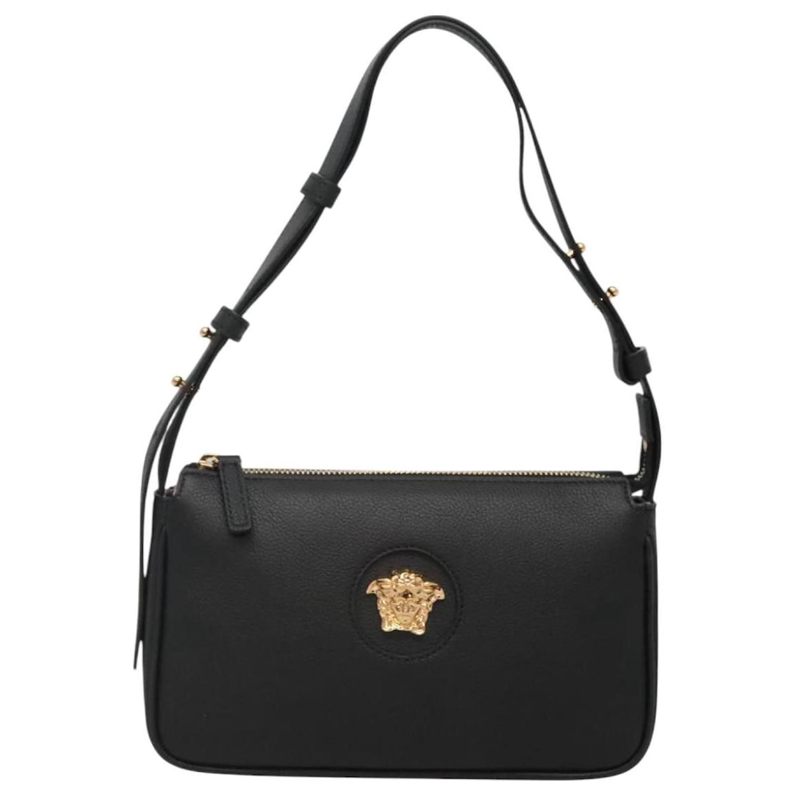 Versace Medusa Black Leather ref.2414281 - Joli Closet