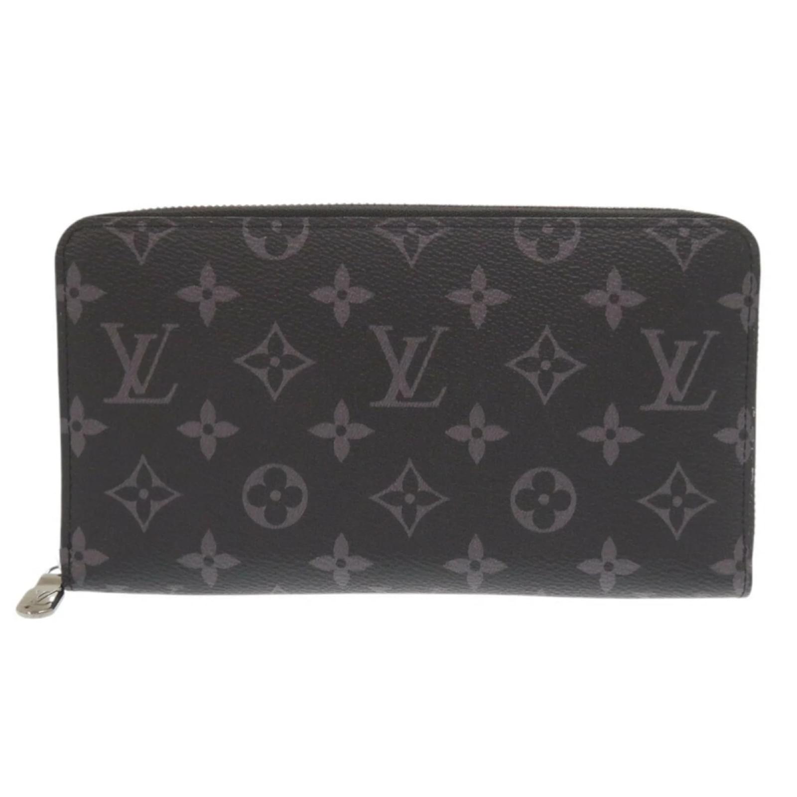 Louis Vuitton Monogram Eclipse Long Wallet Black Cloth ref.2415827 ...