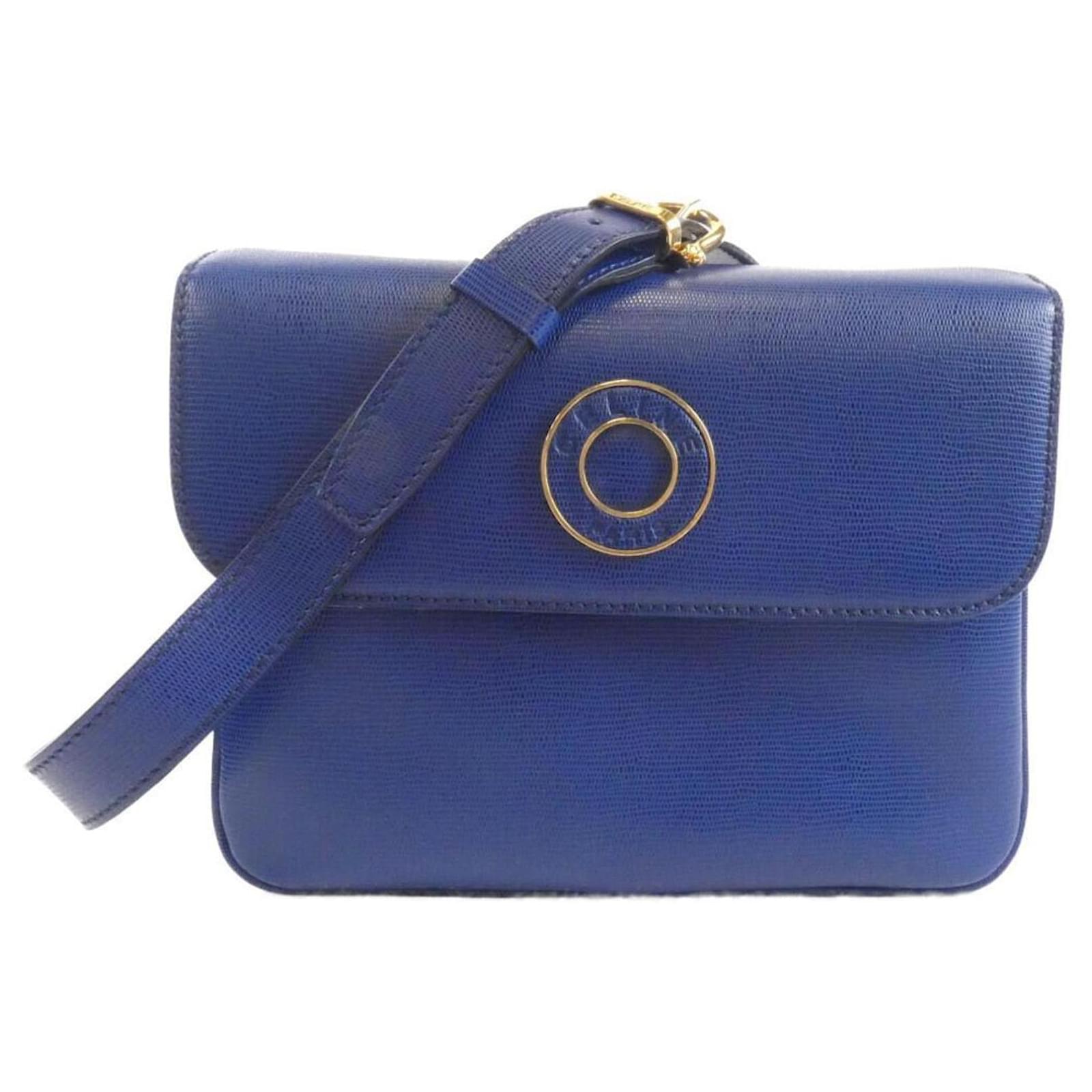 Céline Celine Blue Leather Shoulder Bag ref.2424459 - Joli Closet