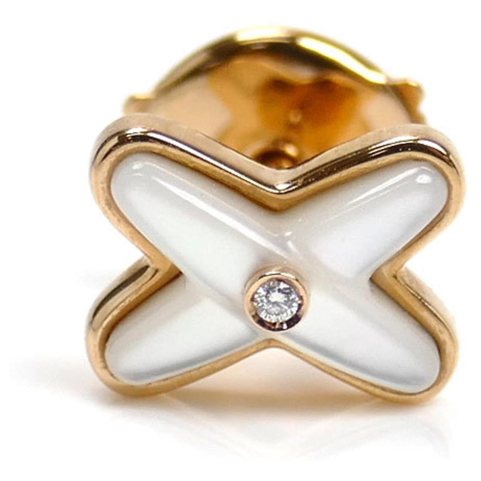 Chaumet 18K Pink Gold Shell and Diamond Single Earring ref.2426596 ...