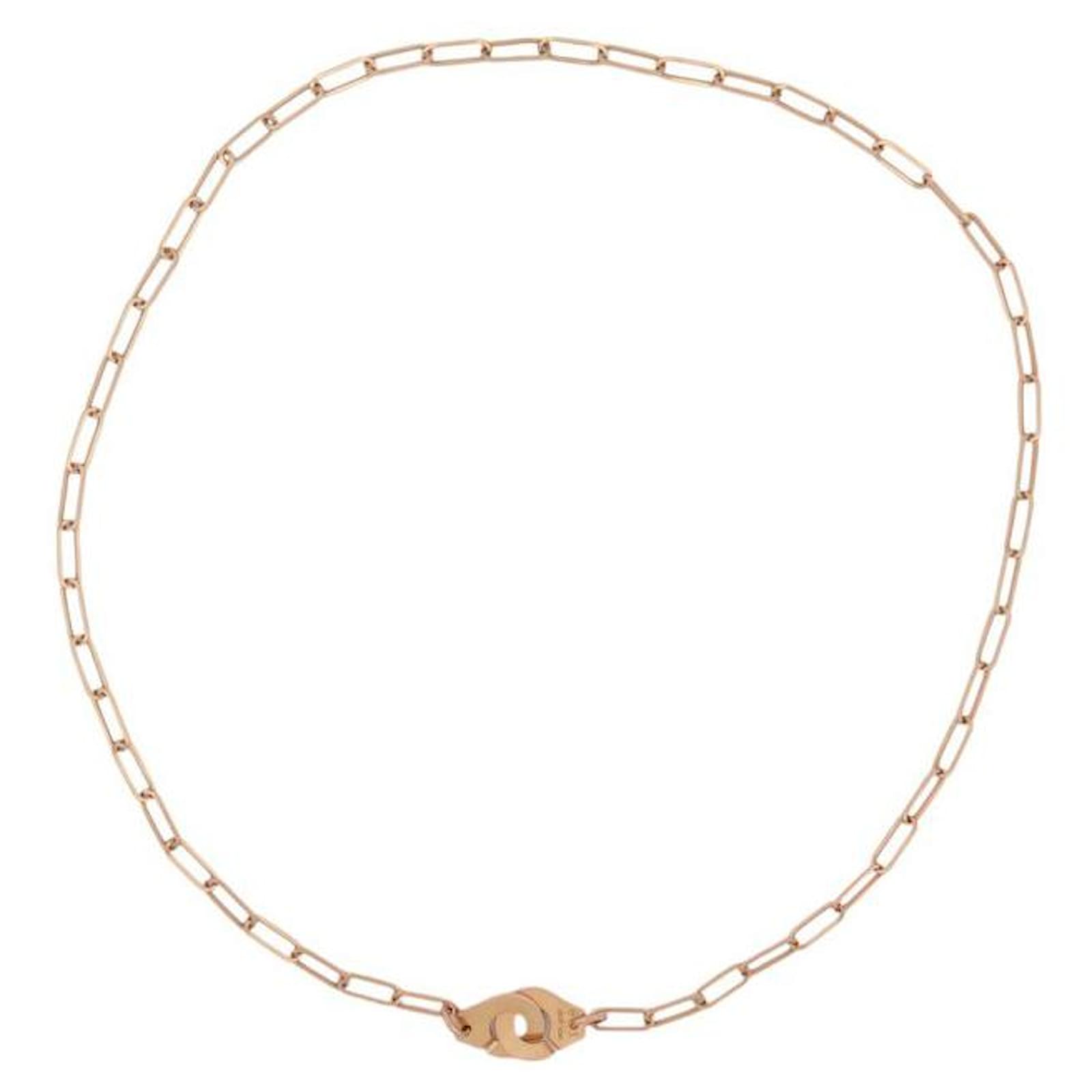 DINH VAN MENOTTES R10 654107 IN 18K ROSE GOLD POUCH GOLD NECKLACE ...