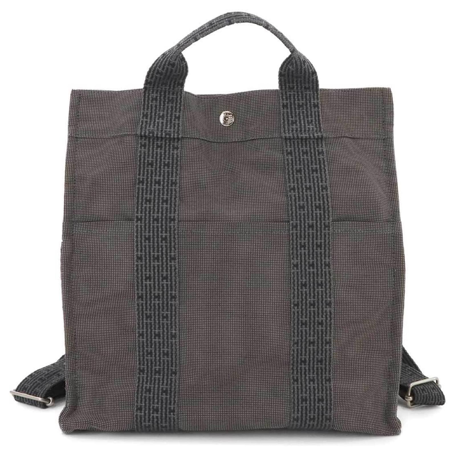 Hermès Hermes Her Line Sac Ad MM Backpack Brown Cloth ref.2428361 ...