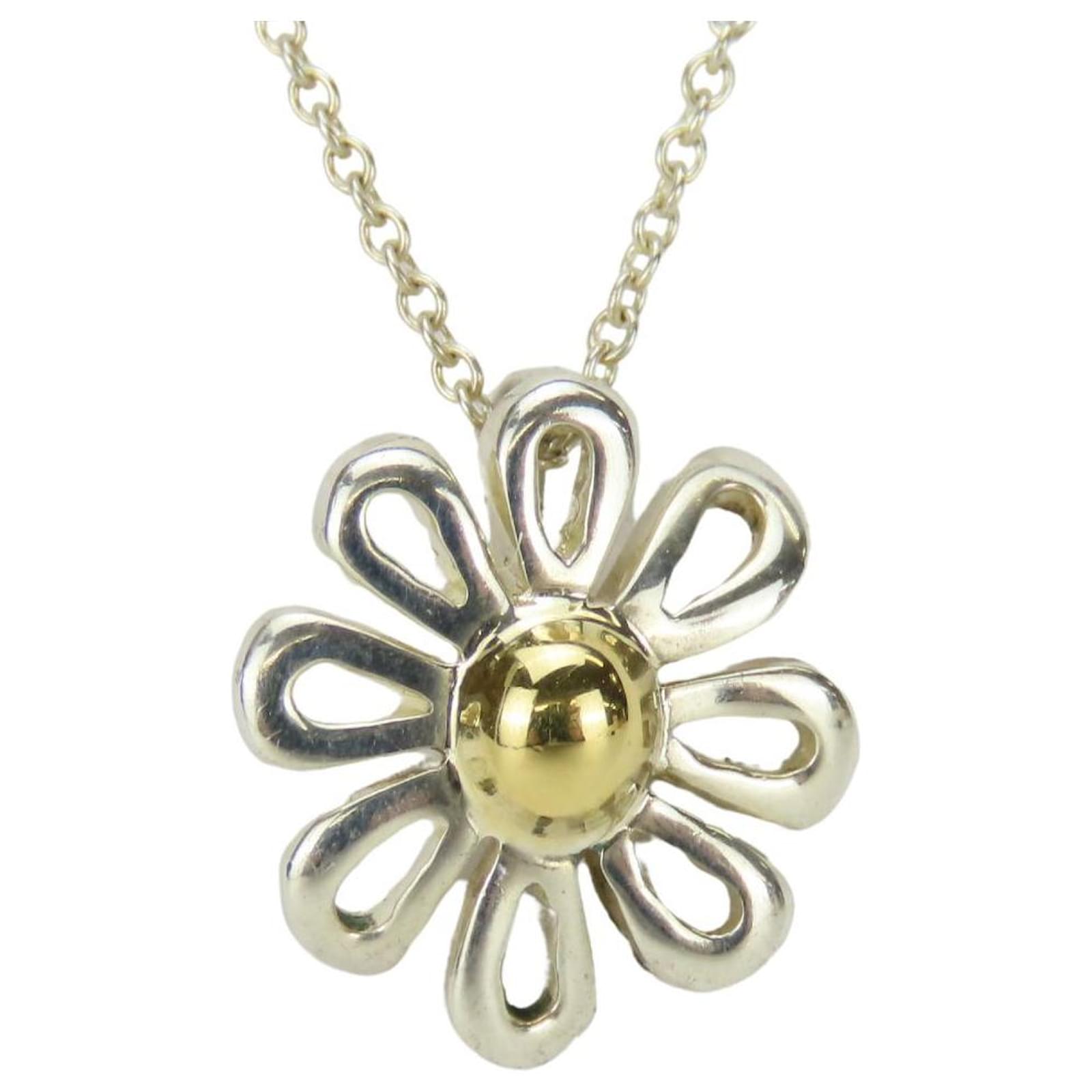 Tiffany & Co Tiffany&Co. Paloma Picasso Daisy Flower Silver925 Necklace ...