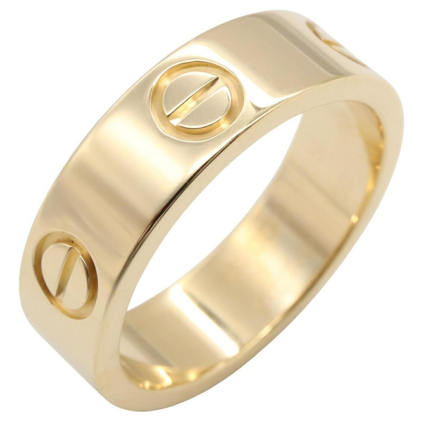 Cartier Love Au750 Ring Size 10 Golden Metal ref.2434529 - Joli Closet