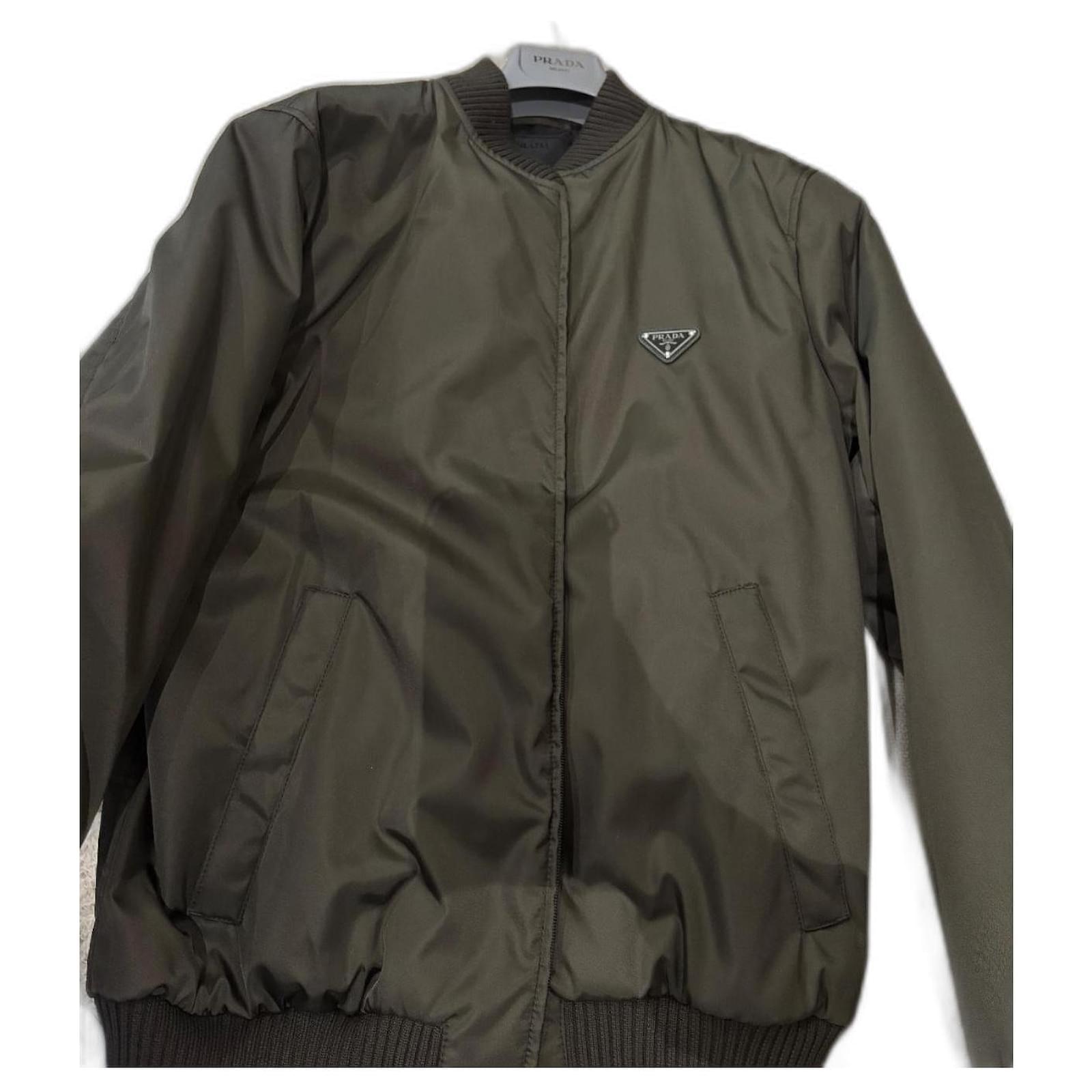 Prada bomber jacket Khaki Nylon ref.2441444 - Joli Closet