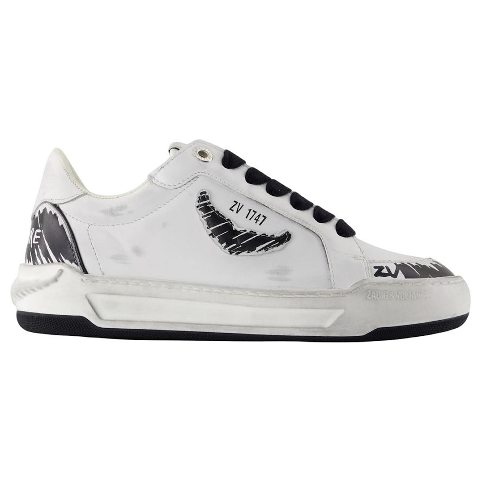 Fly Wings Sneakers - Zadig & Voltaire - Leather - White Pony-style ...