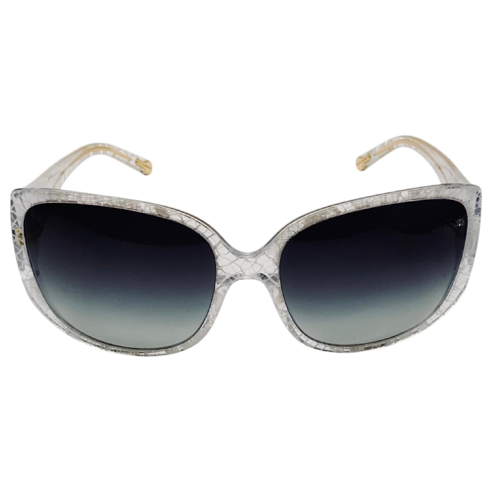 Dolce & Gabbana Clear / White Lace Grey Gradient Lens Plastic ...