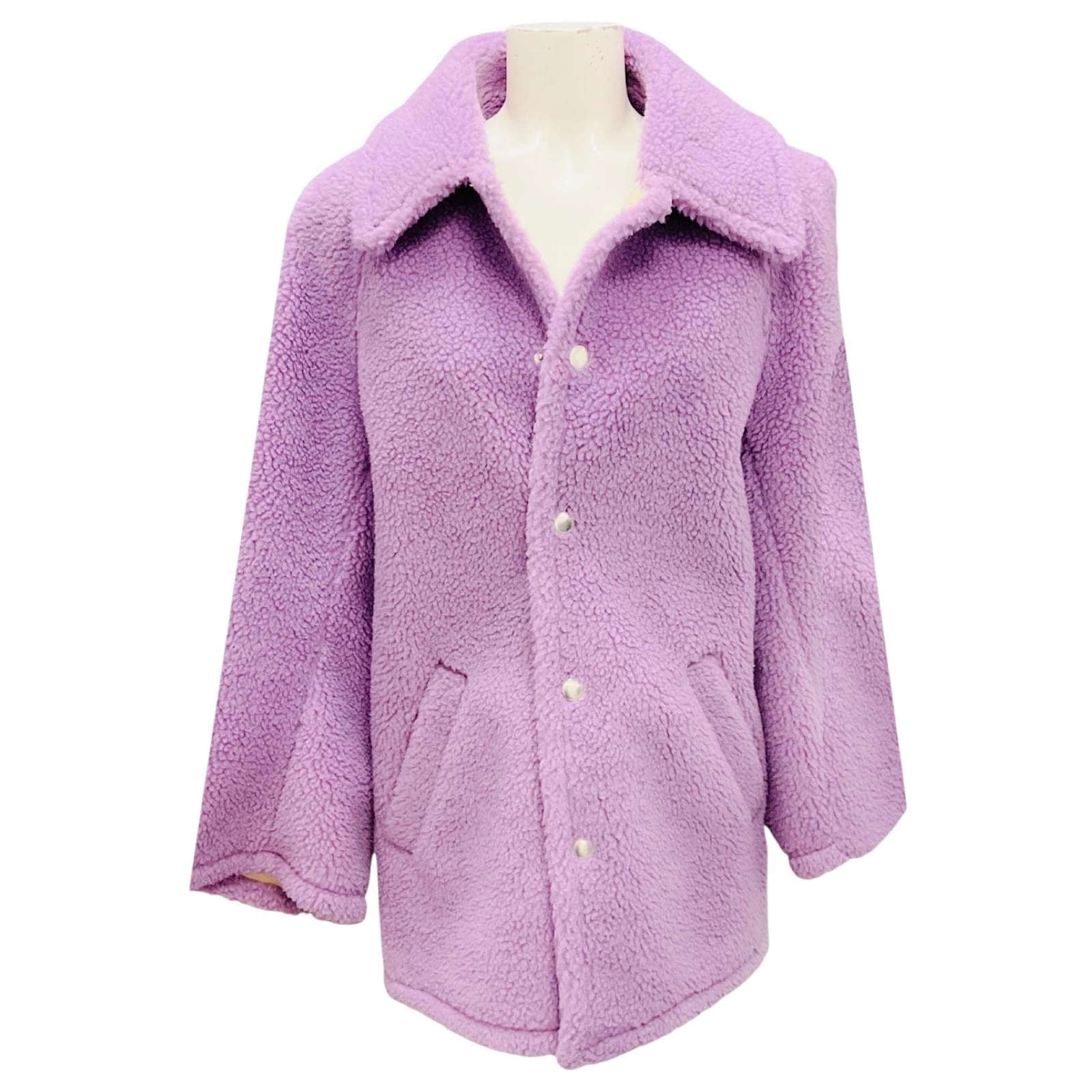 Manteau en fausse fourrure Lincoln Deep Lilac de A.L.C. Polyester ...