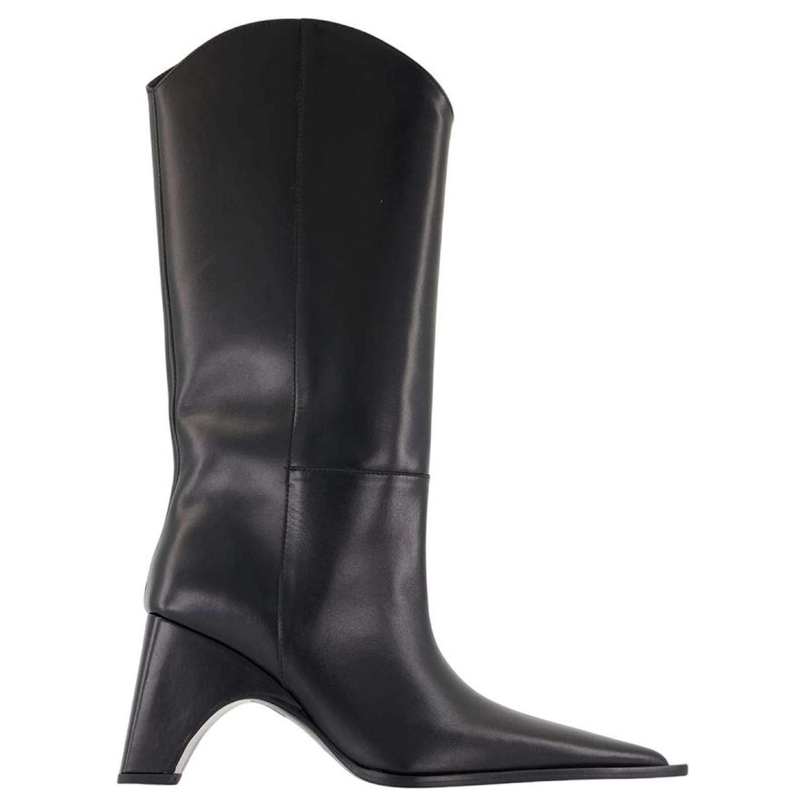 Bridge Cowboy Boots - Coperni - Leather - Black Pony-style calfskin ref ...