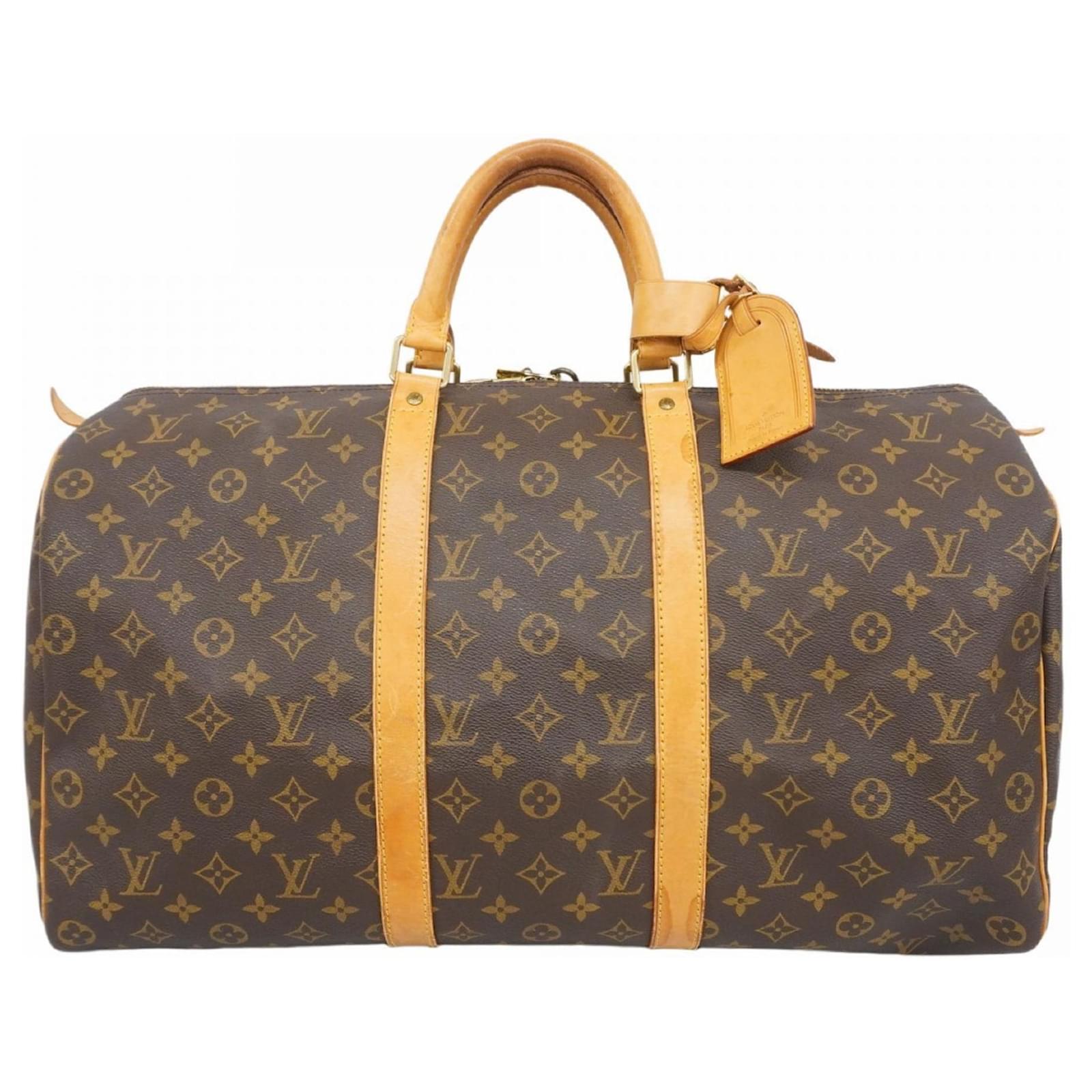 Louis Vuitton Monogram Keepall 50 Boston Bag Brown ref.2450649 - Joli ...