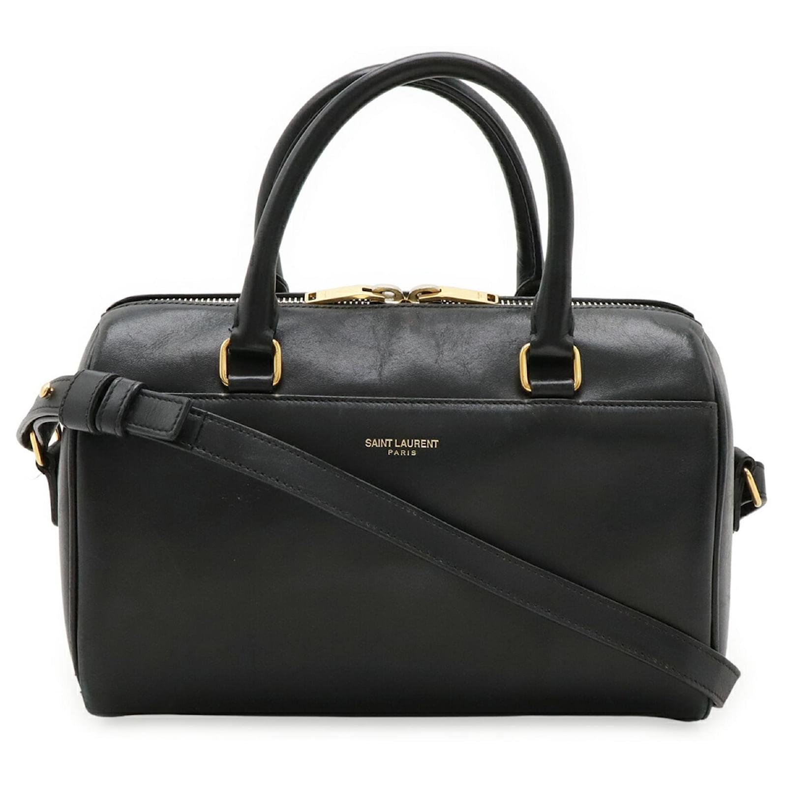 Yves Saint Laurent Baby Duffle Mini Handbag Black Leather ref.2450961 ...