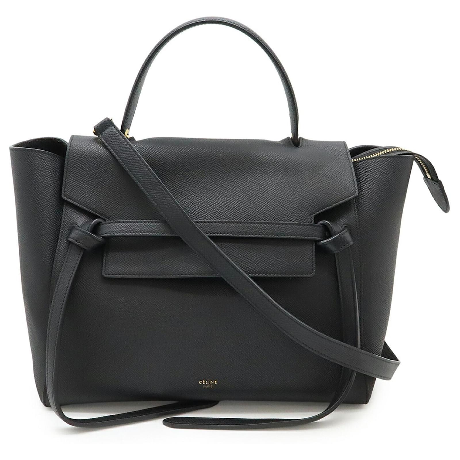 Céline Celine Mini Belt Bag in Black Calfskin Leather ref.2450964 ...