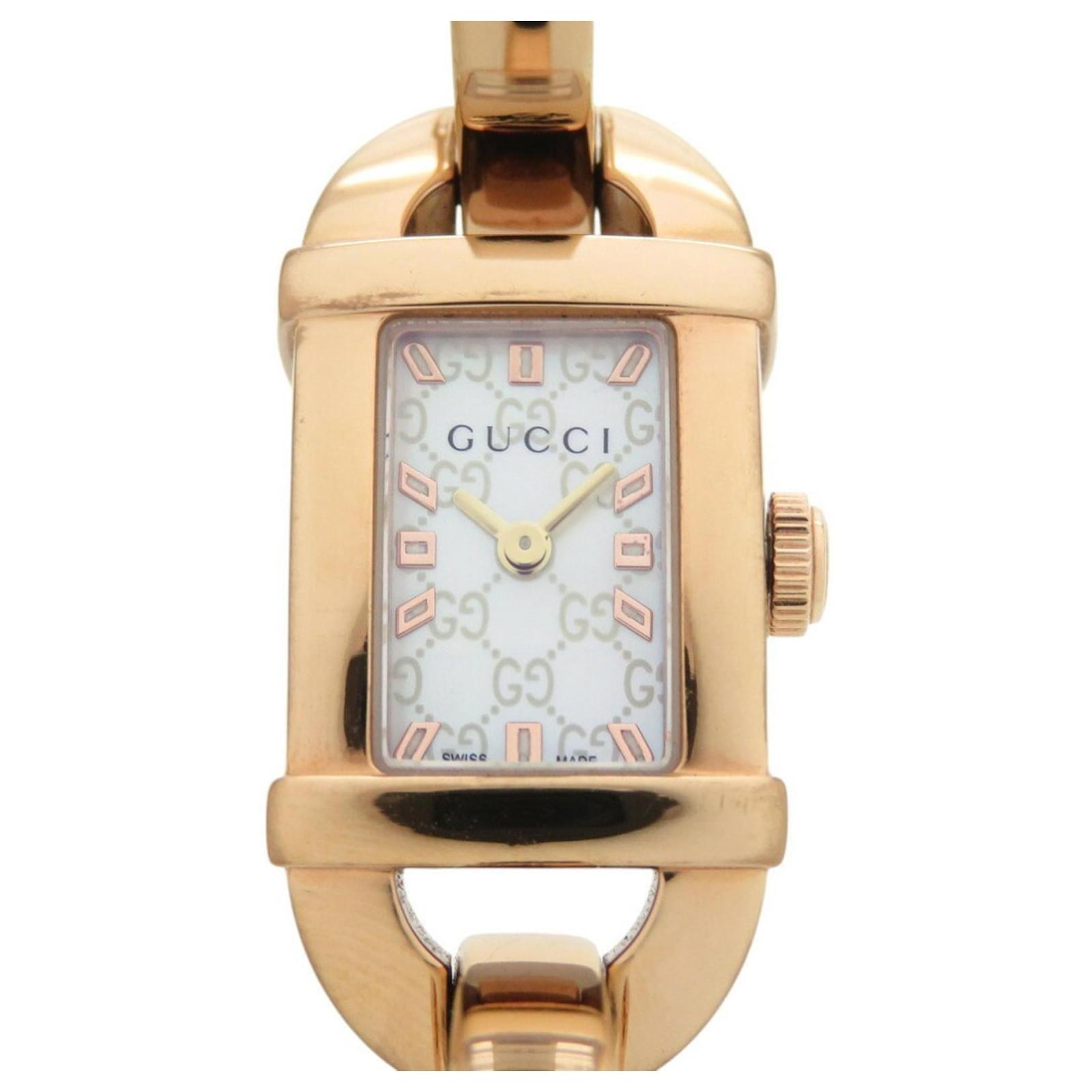 Gucci 6800L Pink Gold Shell Dial Stainless Steel Watch ref.2454554 ...