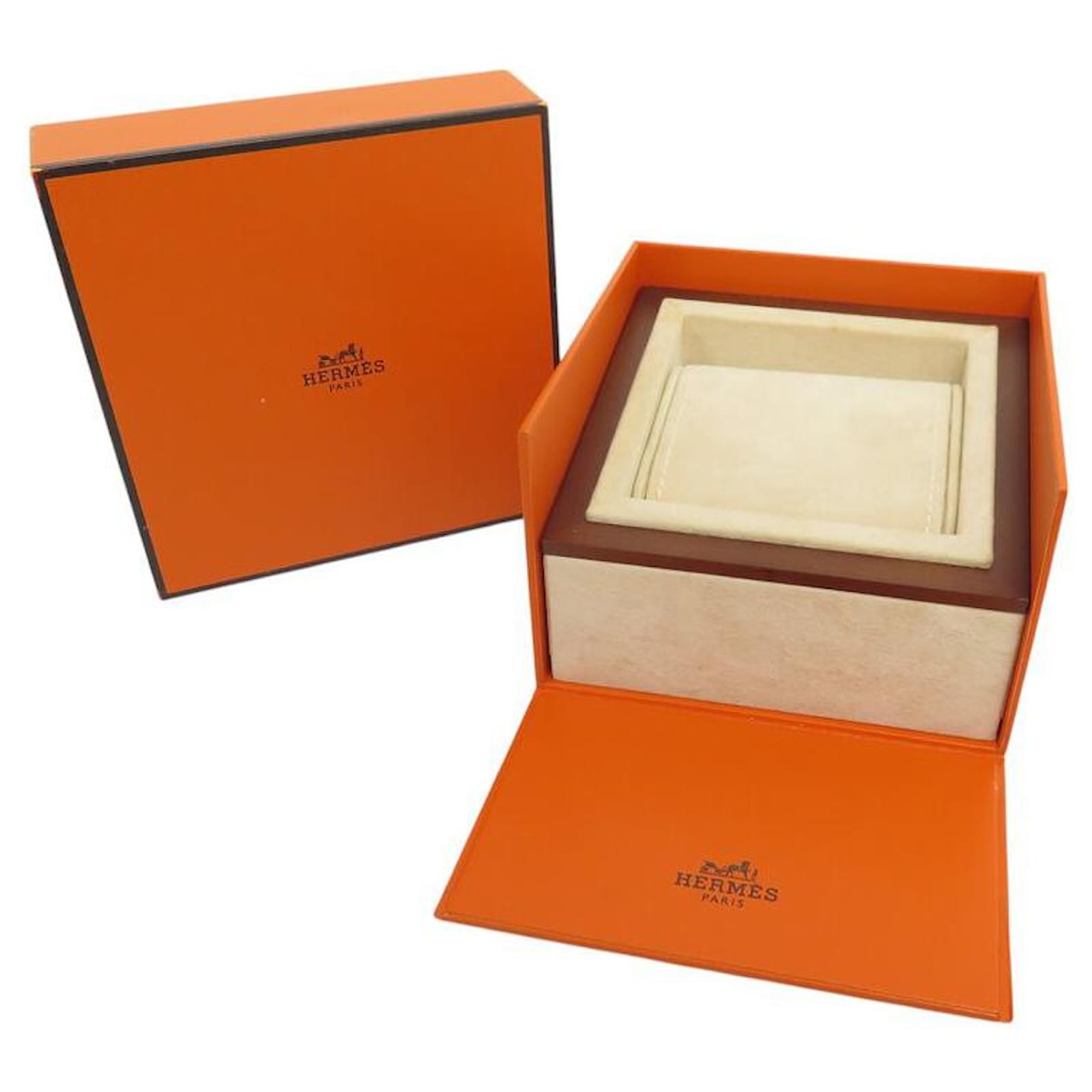 Hermès HERMES CAPE COD ARCEAU HEURE H CLIPPER WATCH BOX 13CM ORANGE ...
