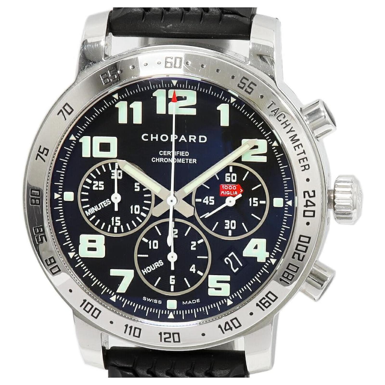 Chopard Black Dial Mille Miglia Automatic Watch 16/8920 Rubber Metal ref.2460367 - Joli Closet