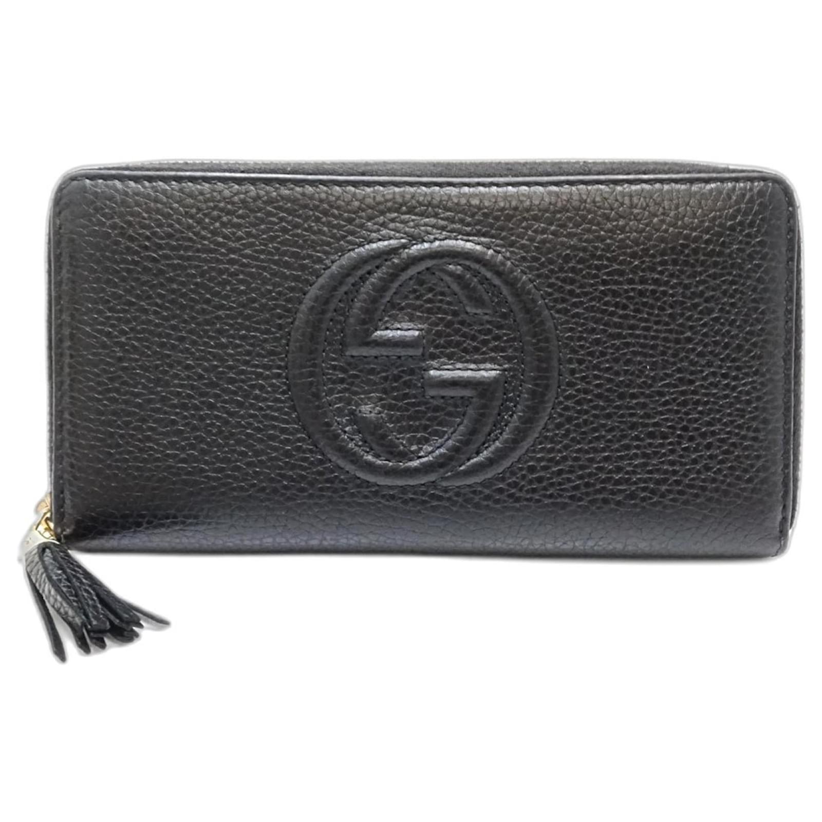 Gucci Black Leather Long Wallet ref.2461447 - Joli Closet