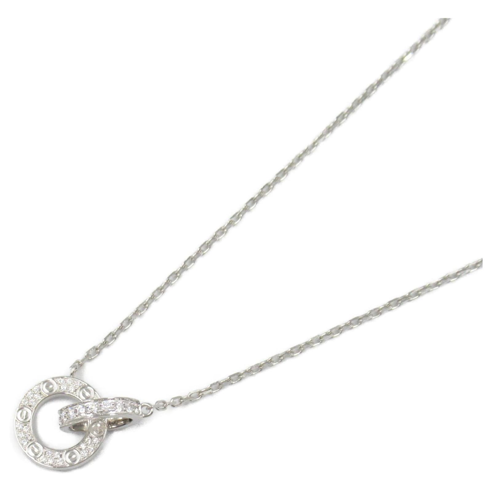 Cartier Baby Love K18WG Diamond Necklace Metal ref.2462037 - Joli Closet