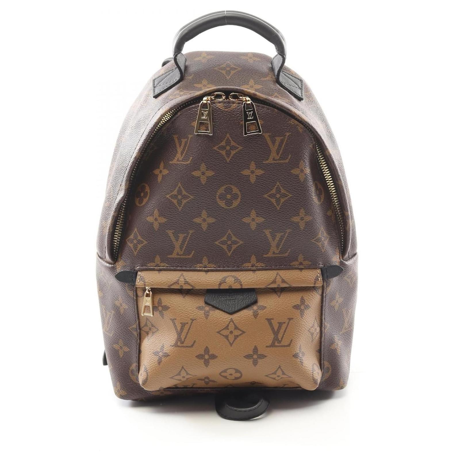 Louis Vuitton Palm Springs Monogram Reverse Backpack Brown Beige ...