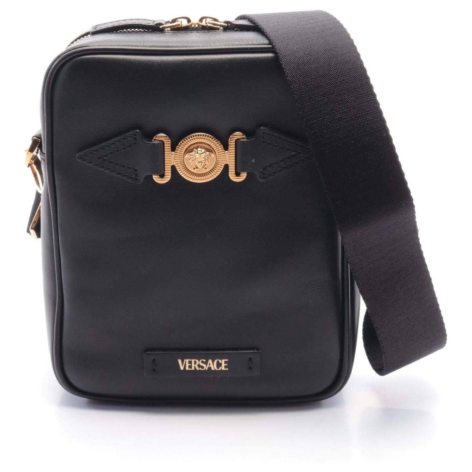 Versace Leather Medusa Shoulder Bag 10007211A031901B00V Black ref ...