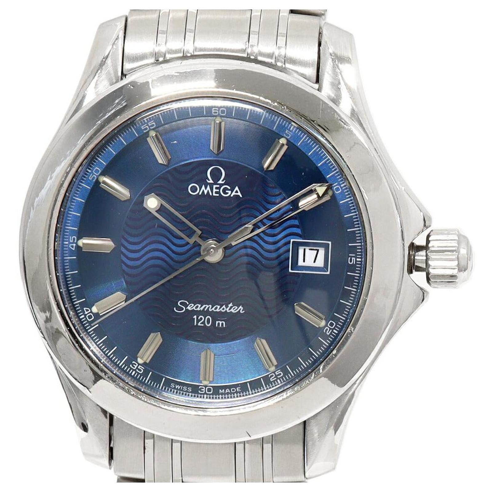 Omega Blue Dial Seamaster Watch 2511.81 Steel Metal ref.2463699 - Joli ...