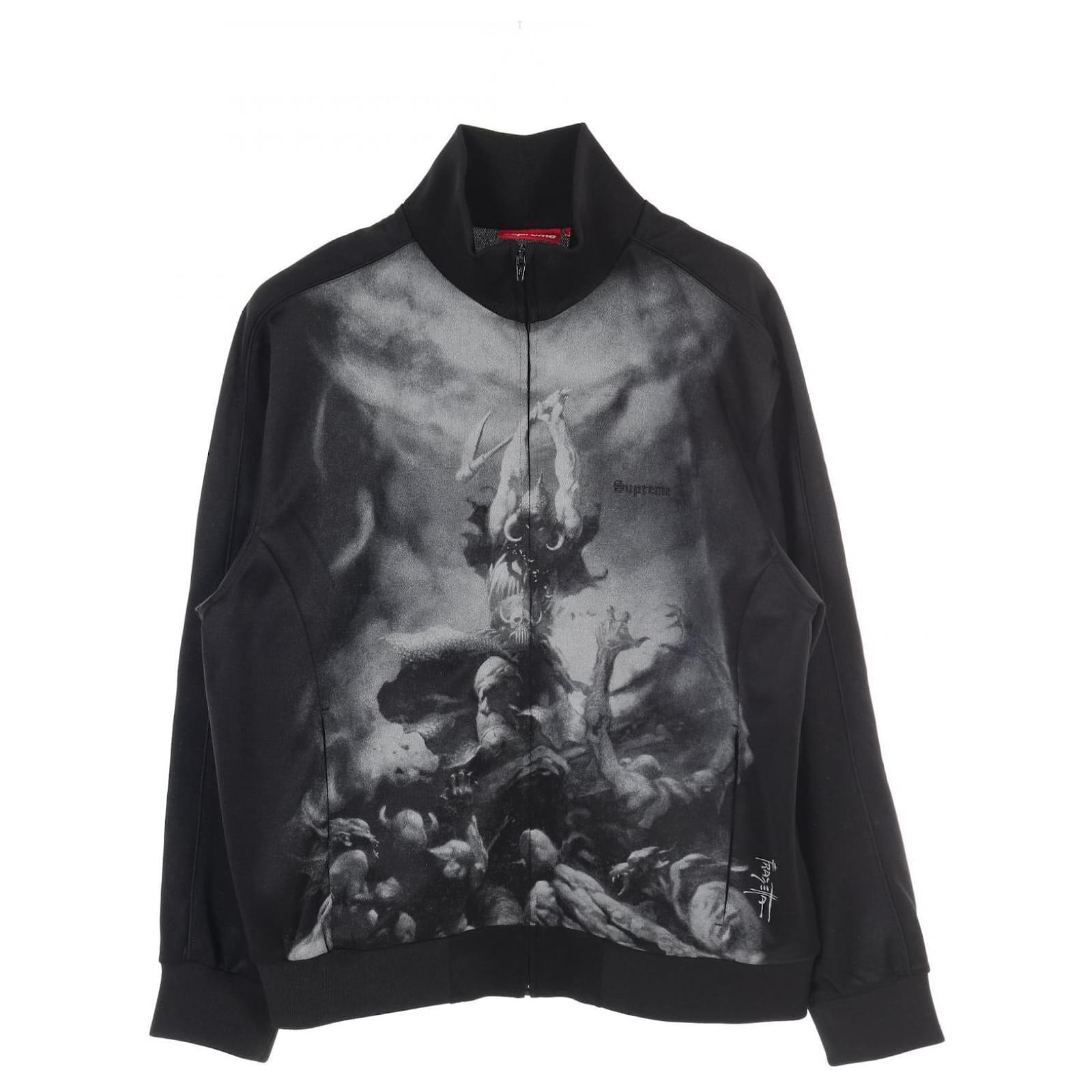 Supreme Supreme × Frank Frazetta Track Jacket Polyester Jacket Black ...