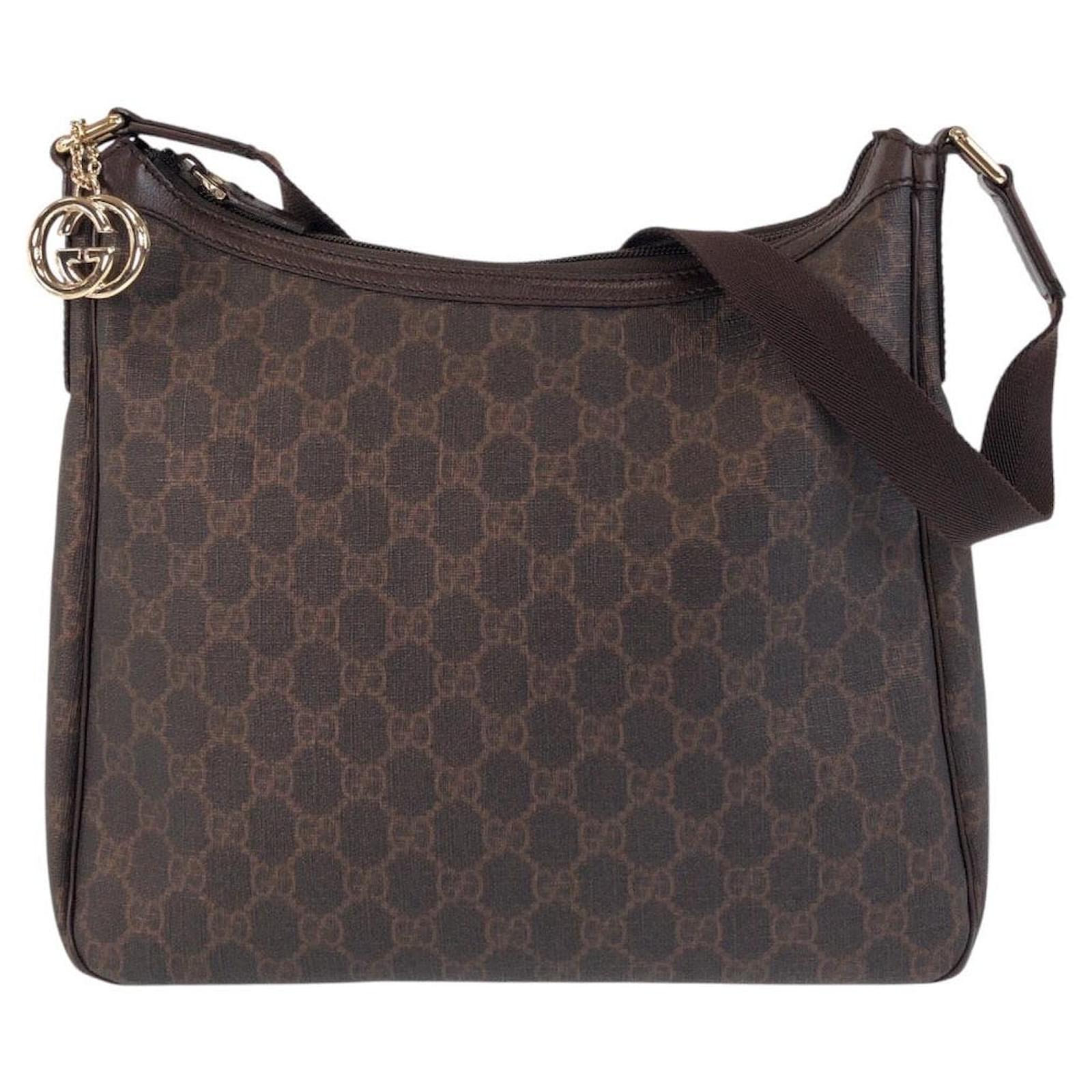 Gucci GG Supreme Canvas Messenger Bag Shoulder Bag 264219 Brown Bronze ...