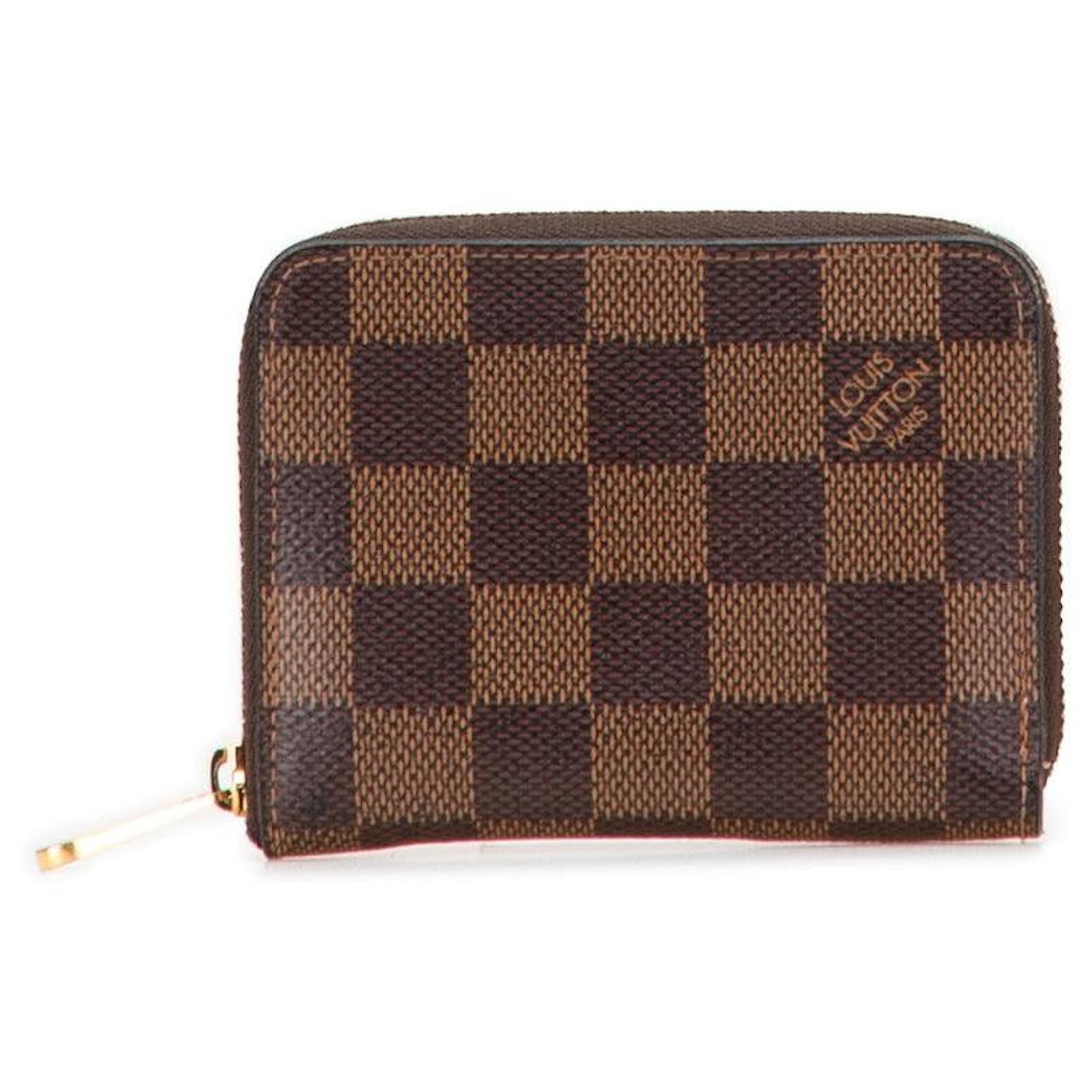 Louis Vuitton Zippy Coin Purse Damier Coin Case Brown Cloth ref.2465641 ...