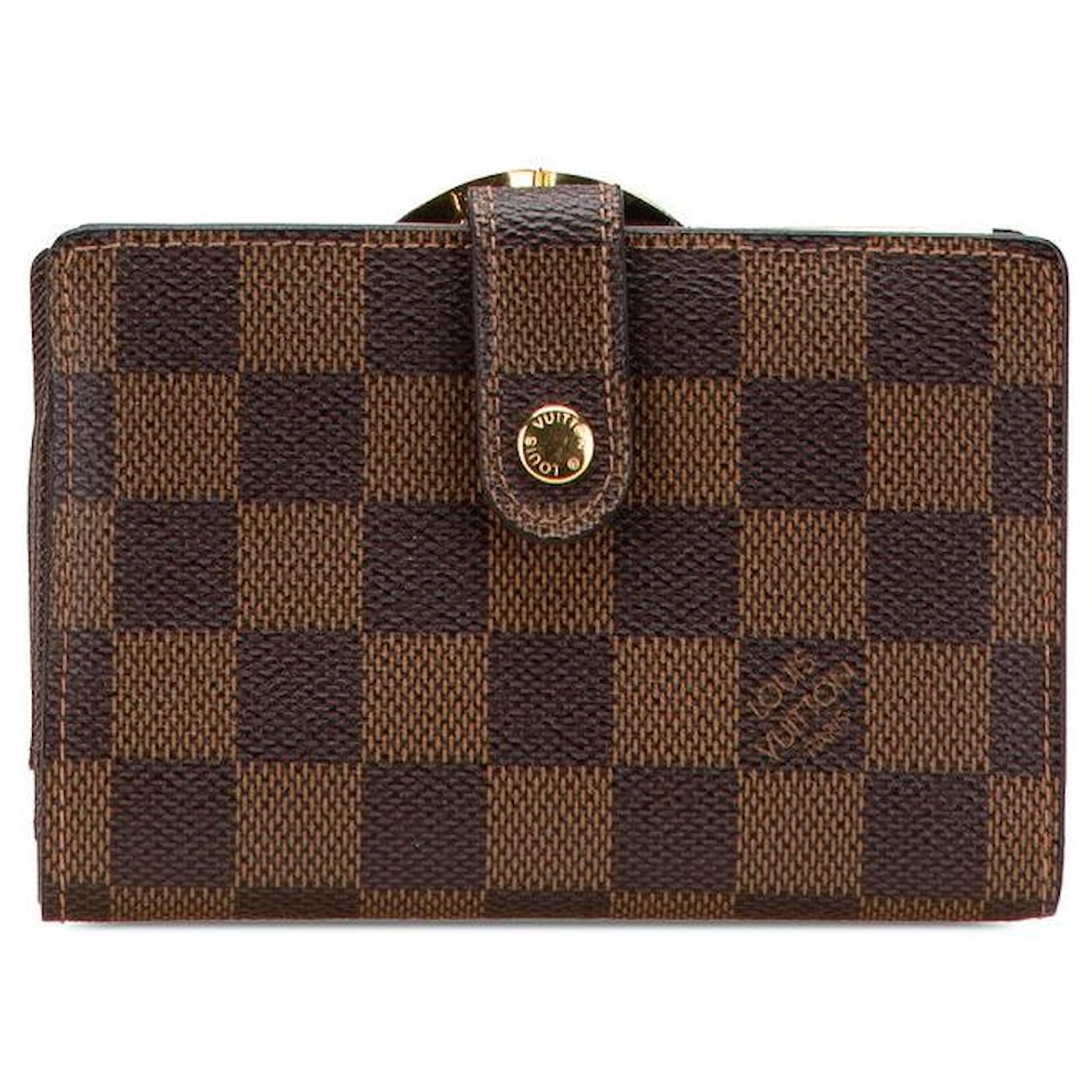Louis Vuitton Portefeuille Viennois Damier Wallet Brown Cloth ref ...
