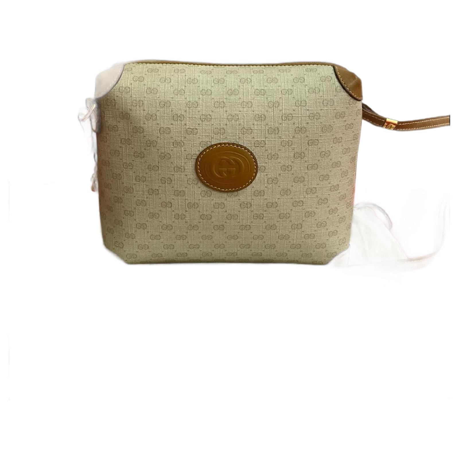 Gucci Micro GG Leather Shoulder Bag Brown ref.2467924 - Joli Closet