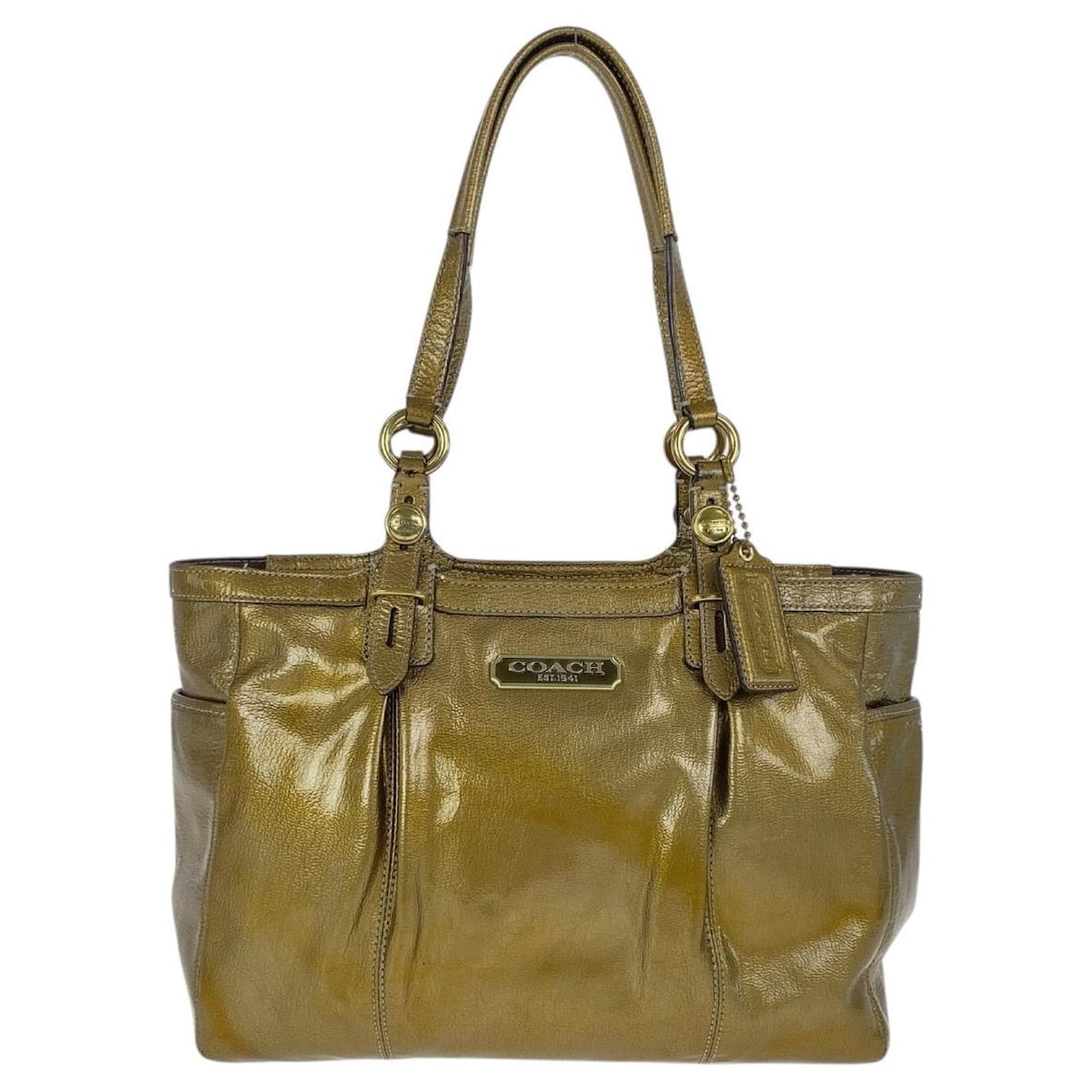 Coach Gold Hardware Tote Bag Golden Metallic Enamel ref.2468079 - Joli ...