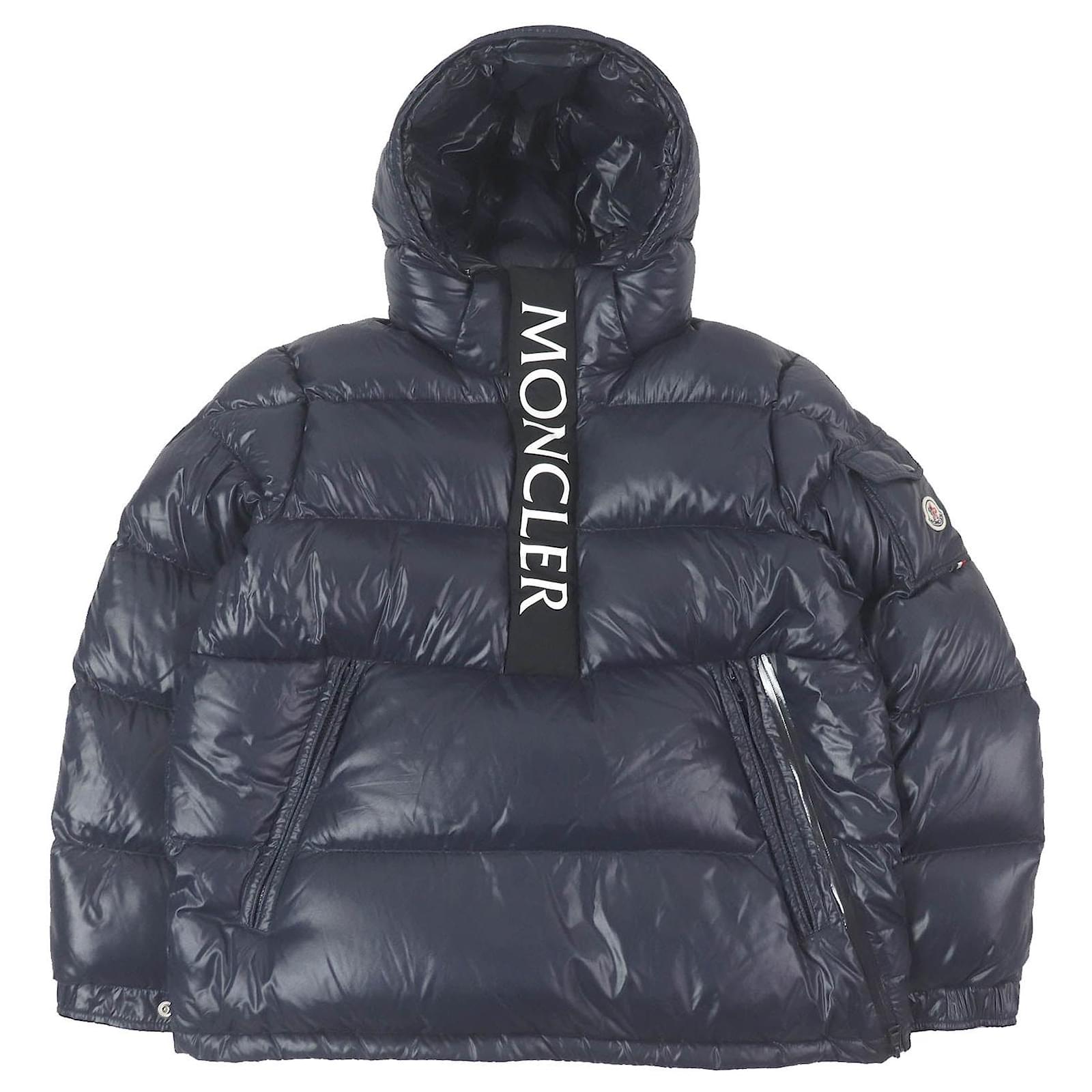 Moncler MAURY GIUBBOTTO Nylon Down Jacket Blue Navy blue ref.2469295 ...