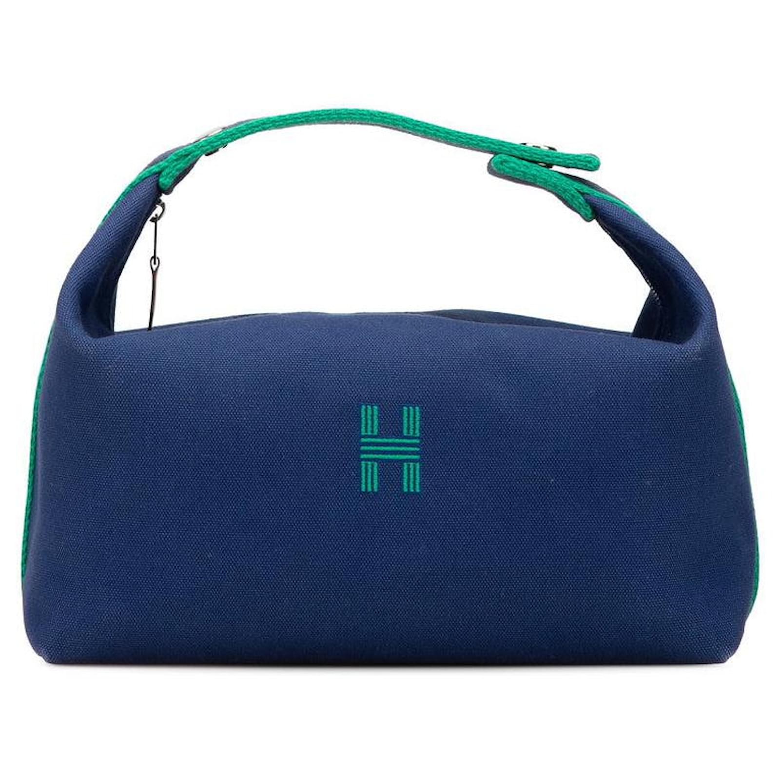Hermès Hermes Bride a Brac Cotton Handbag Blue ref.2469913 - Joli Closet
