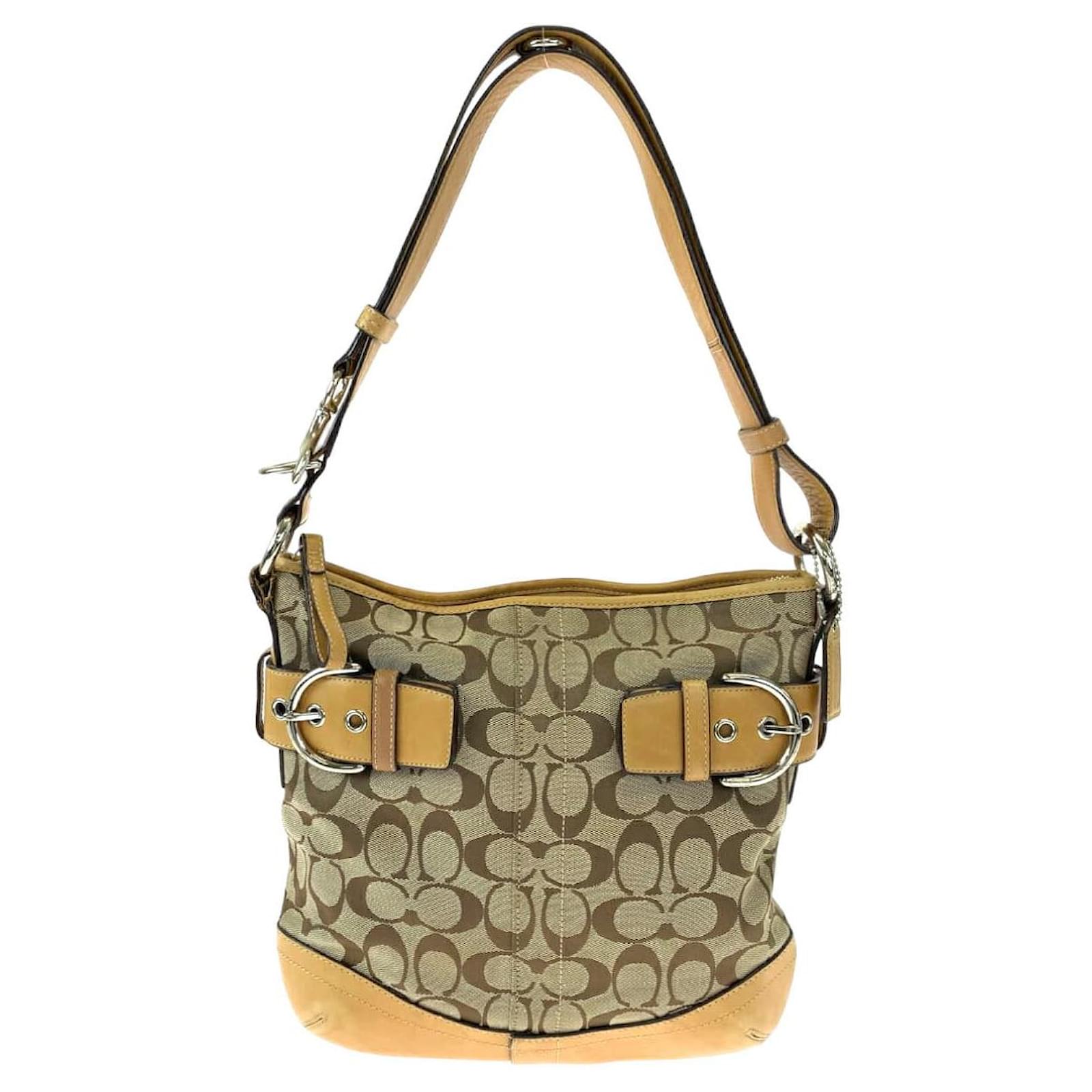 Coach Signature Canvas Shoulder Bag F03574 (Sold) - Joli Closet