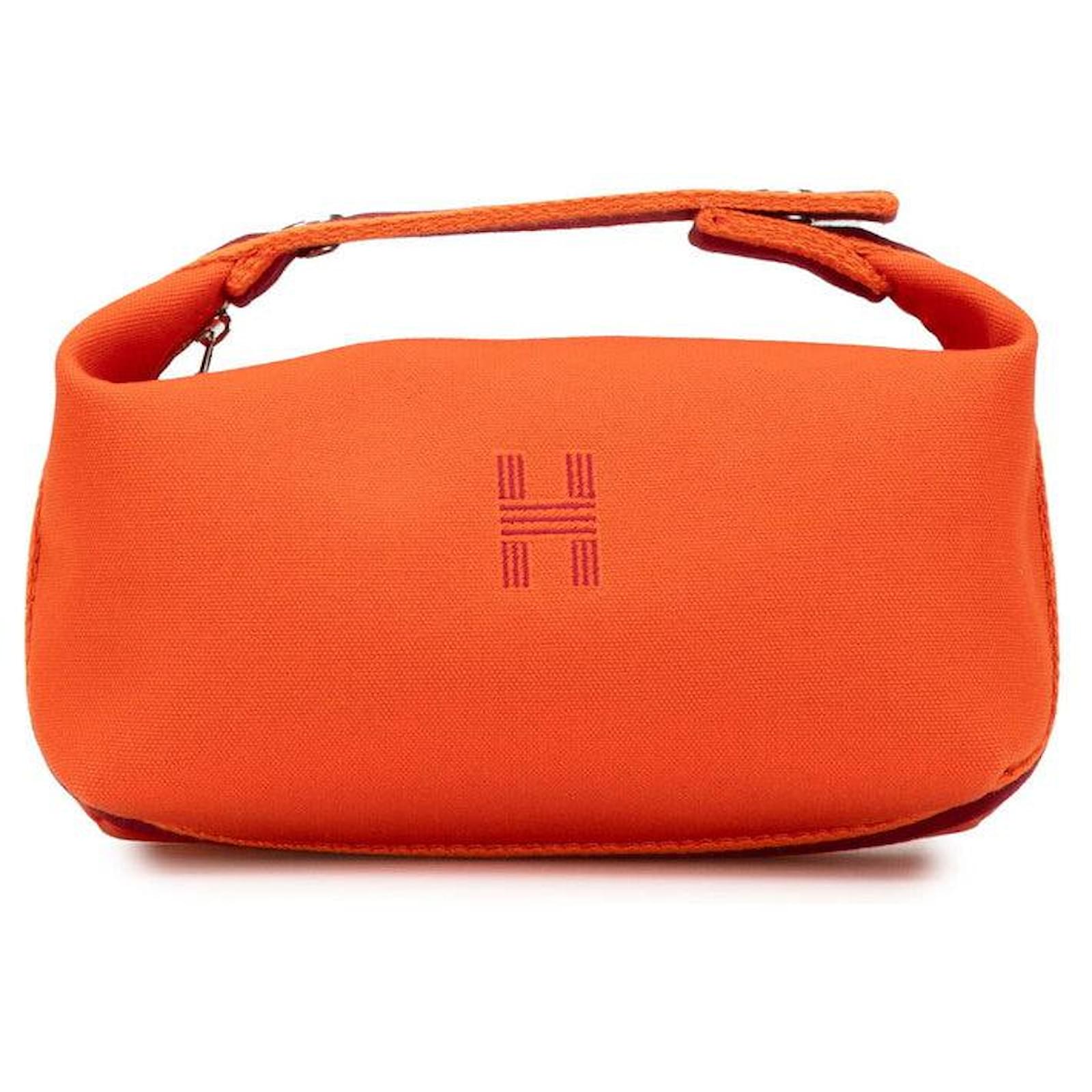 Hermès Hermes Bride-a-Brac Canvas Handbag Orange Cloth ref.2470288 ...