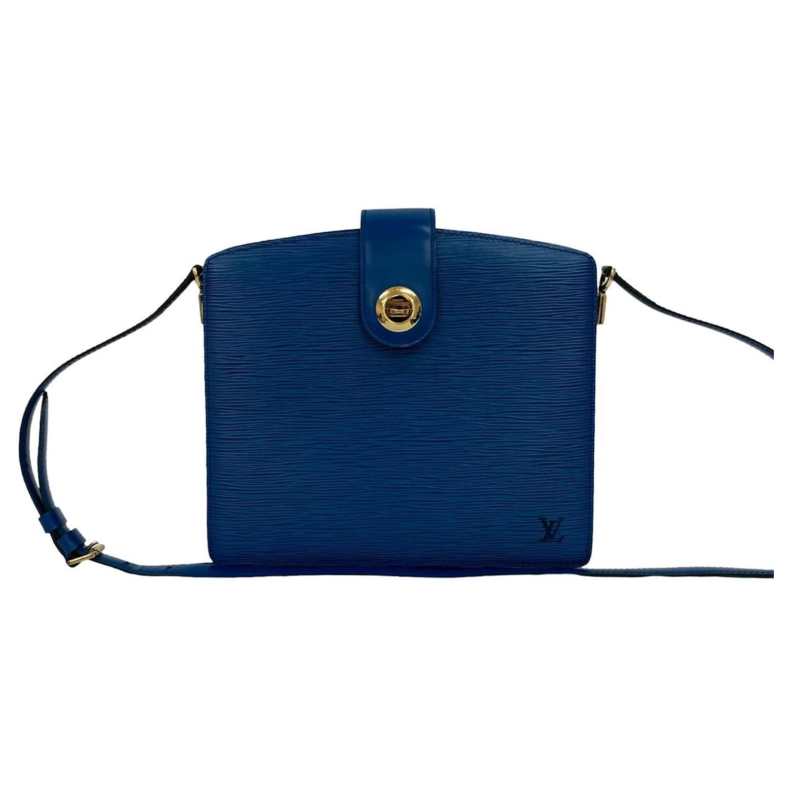 Louis Vuitton Vintage Capuchin Epi Leather Shoulder Bag Blue ref ...