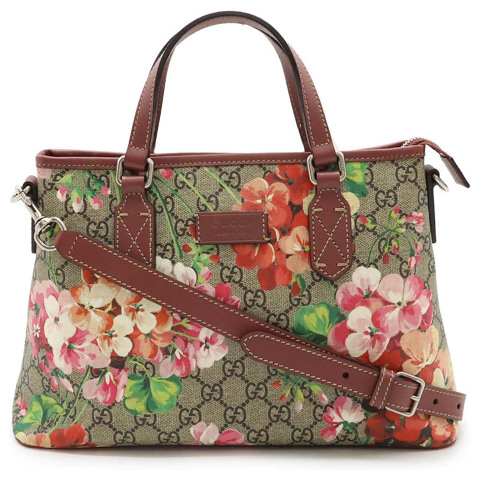 Gucci GG Blooms 2WAY Tote Shoulder Bag Red Cloth ref.2474265 - Joli Closet